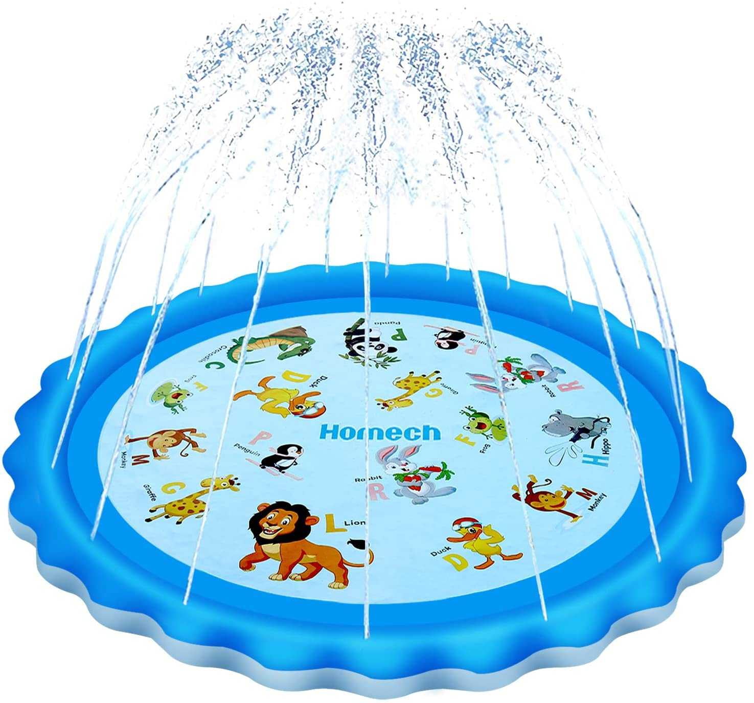 Huge 68″ Splash Water Play Mat for Little Kids & Toddlers, Water ...