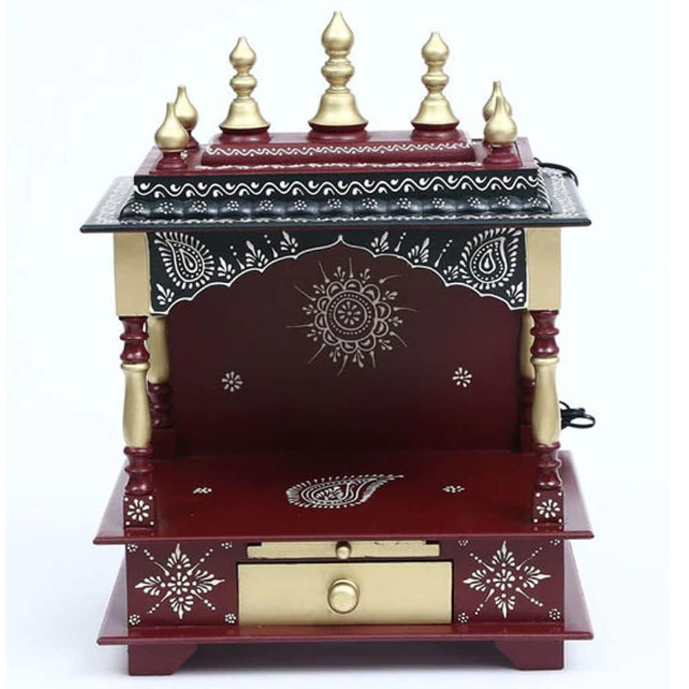 Huge Basket 5012 - wood Religious Home Temple /Pooja Mandir/Temple for ...