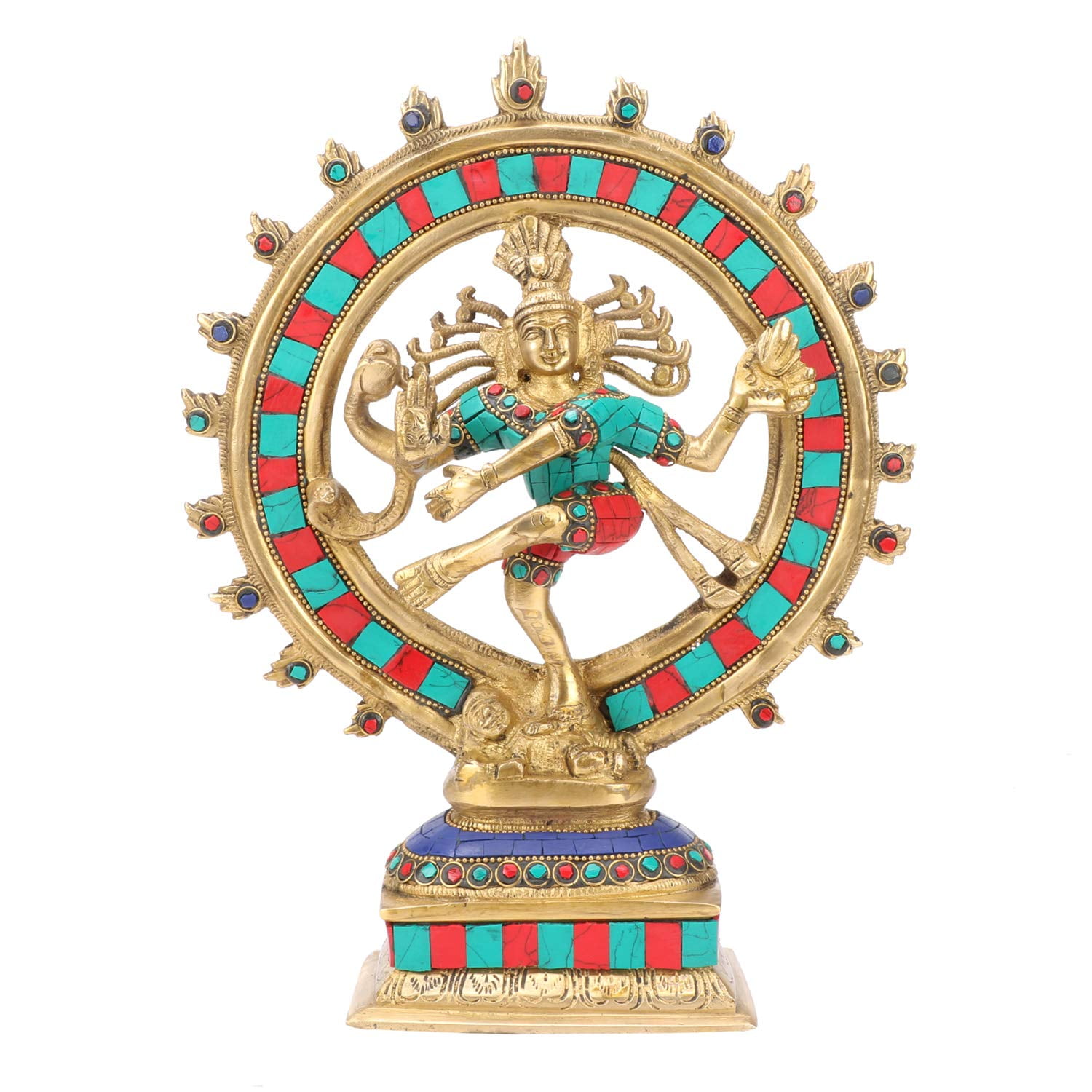 Huge Basket G90 - Brass Dancing Ganesha Statue, (Golden, Standard ...