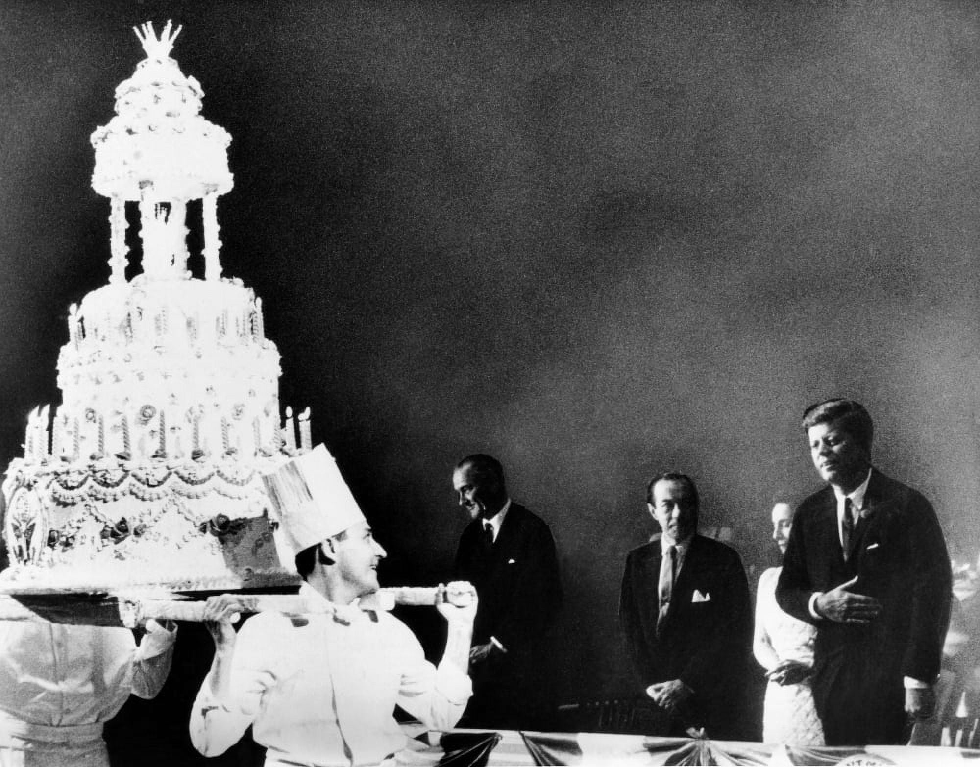 Huge Birthday Cake For President John Kennedy. The Celebrity Studded ...