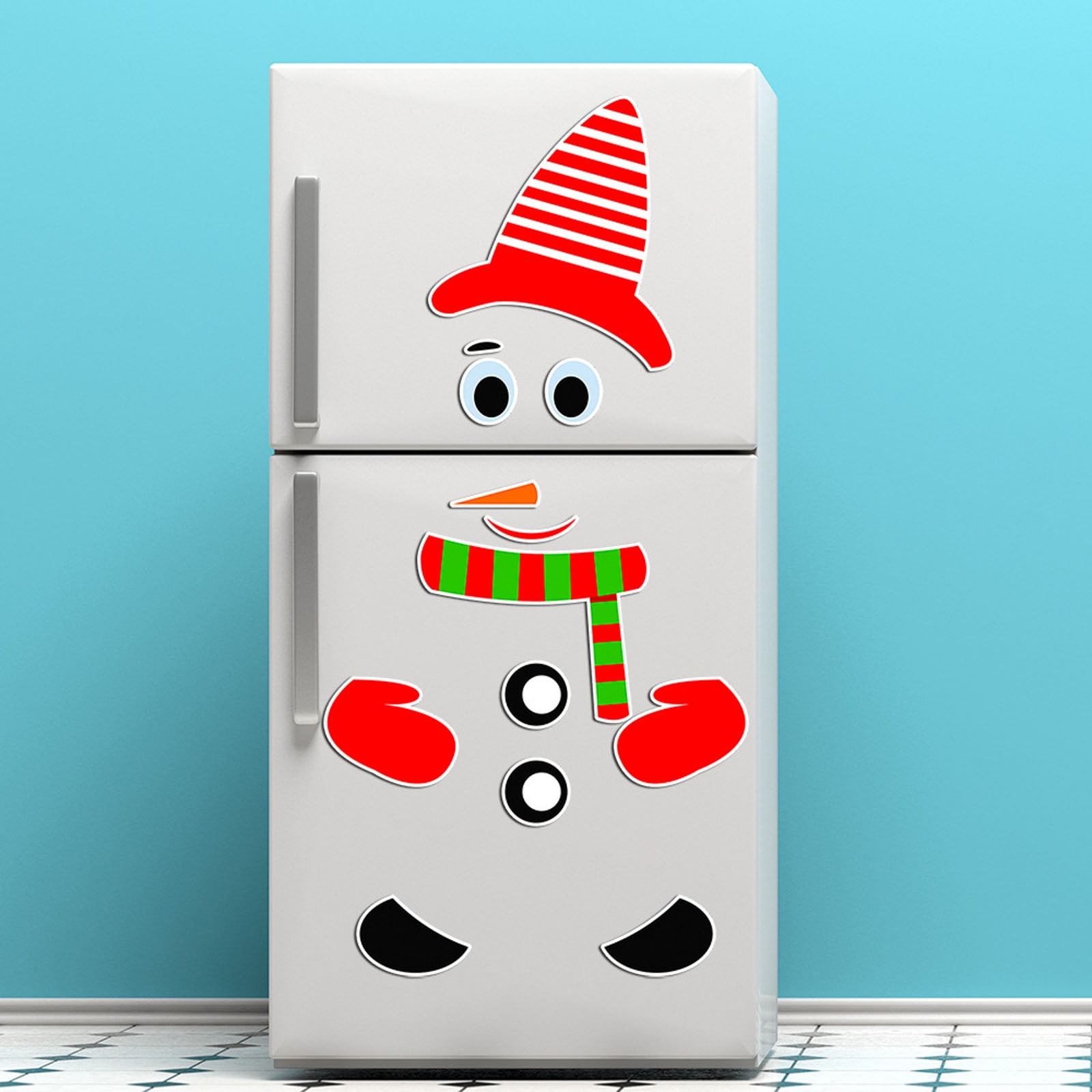 Huge Christmas Snowman Refrigerator Decoration, Holiday Snowman Car ...