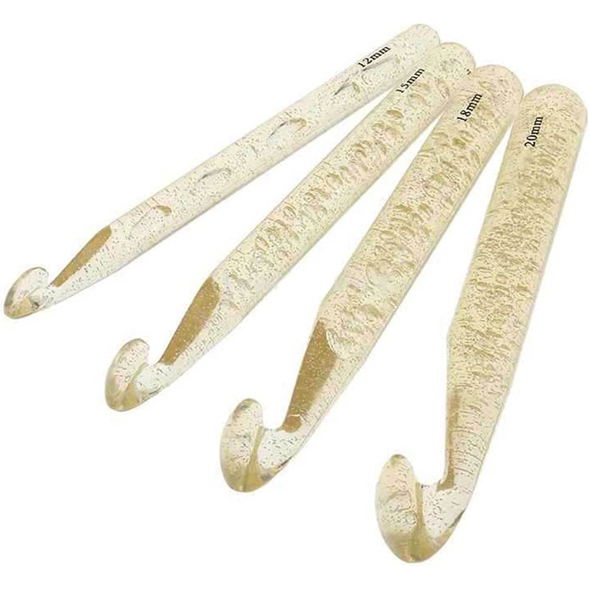 Huge Crochet Hook Set, 4 Pieces Large Eye Blunt Needles, 12mm-20mm ...