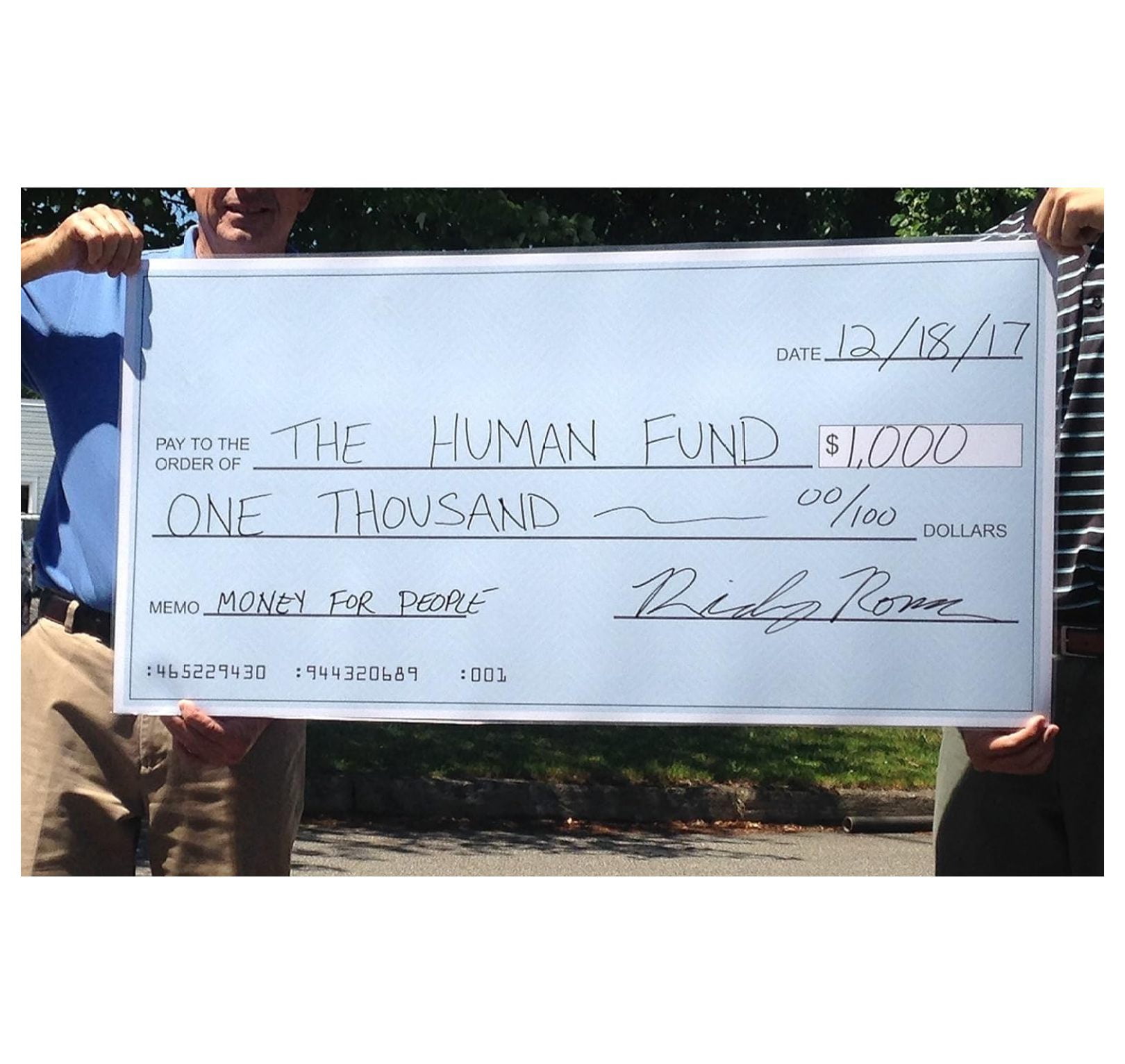 Huge Dry Erase Blank Presentation Check, Reusable Big Checks 24" x ...
