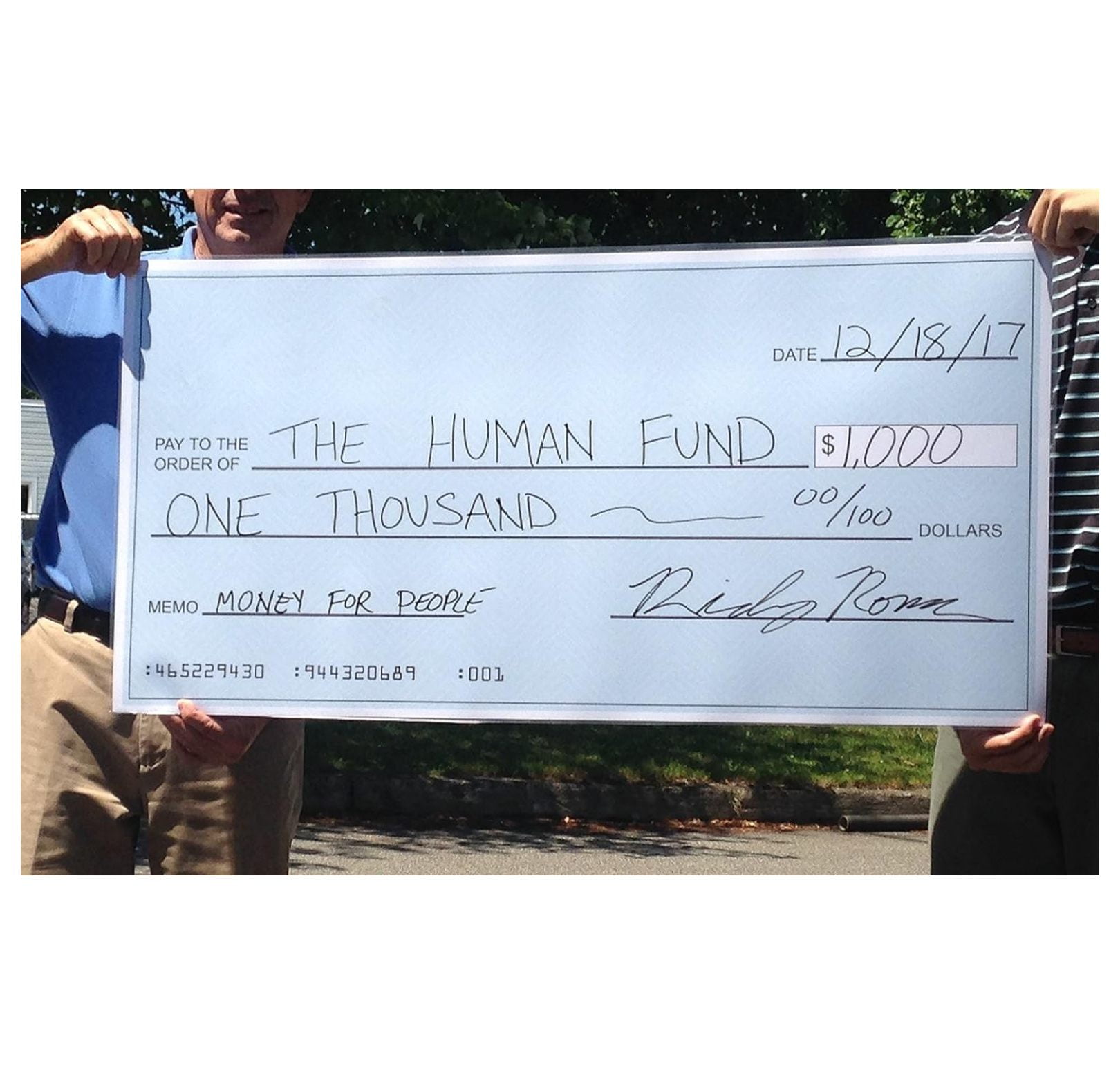 Huge Dry Erase Blank Presentation Check, Reusable Big Checks 24" x ...