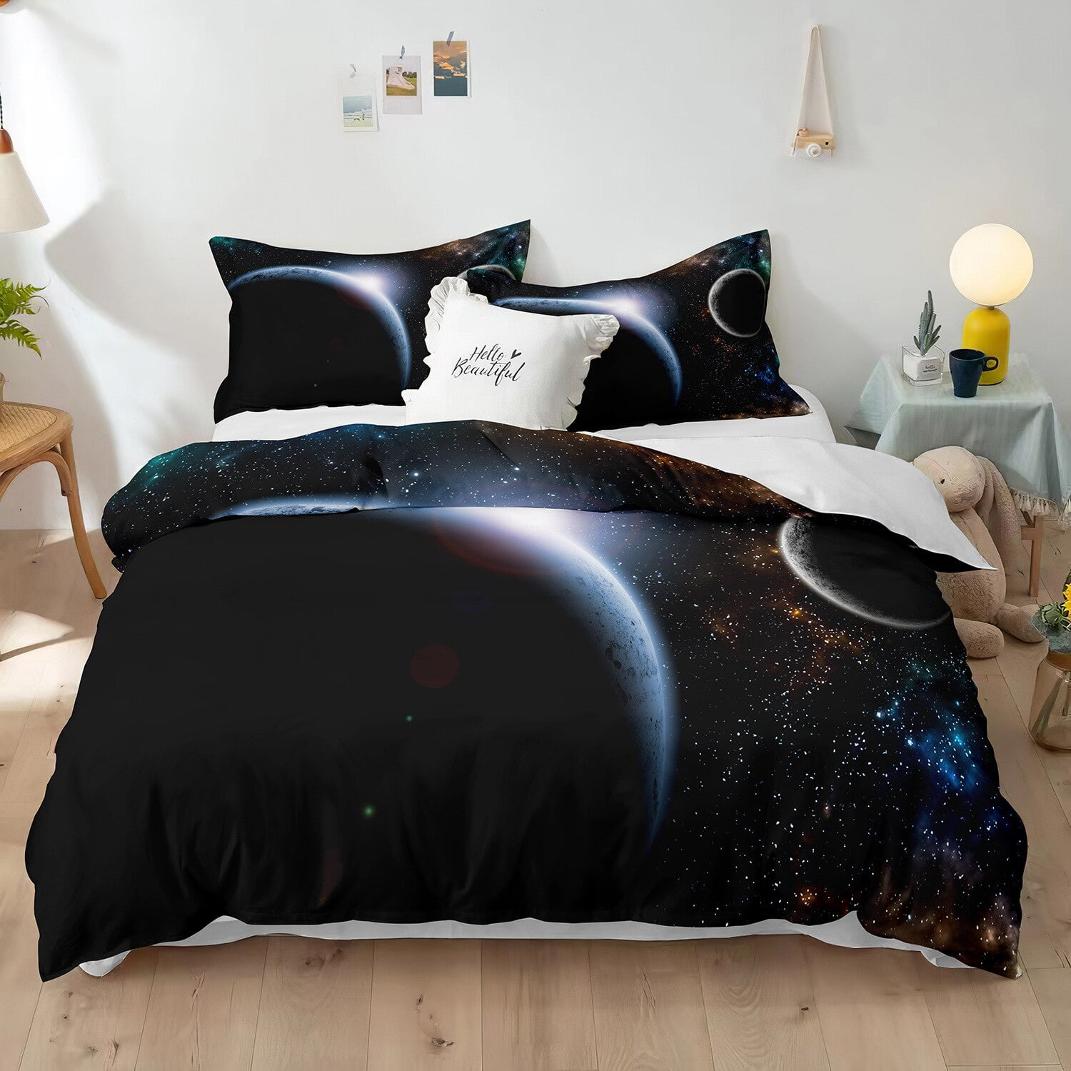Huge Earth Planet Theme Duvet Cover for Children Boy Girl Teens 3D ...