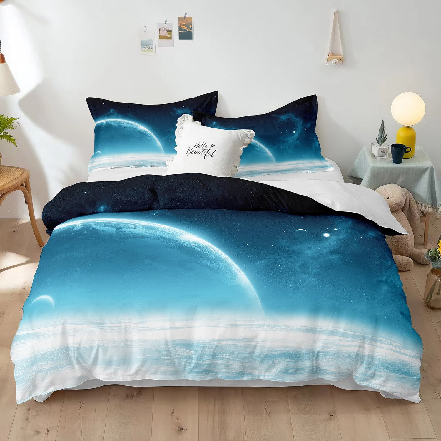 Huge Earth Planet Theme Duvet Cover for Children Boy Girl Teens 3D ...