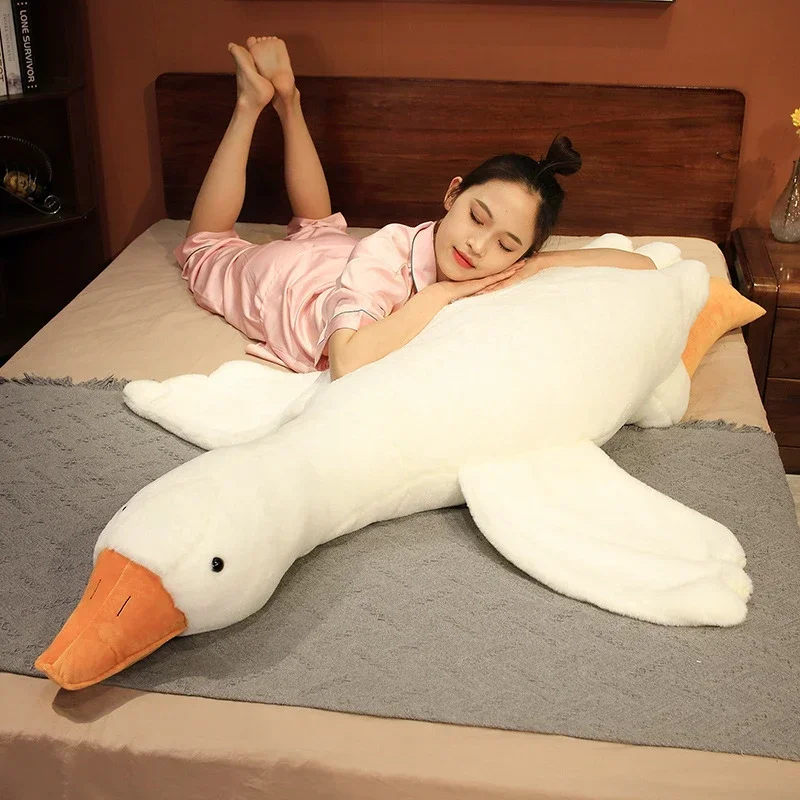 Huge Goose Side Sleep Body Pillow Doll Stuffed Animal Sleeping Pillows ...