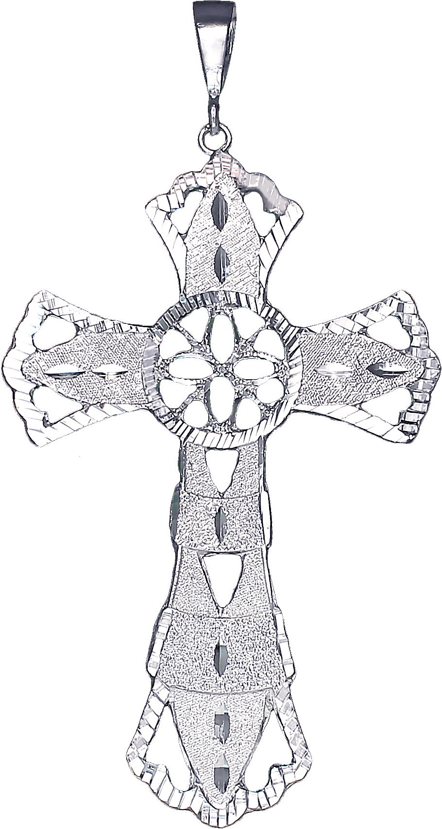 Huge Heavy Sterling Silver Cross without Jesus Pendant Necklace 5 ...