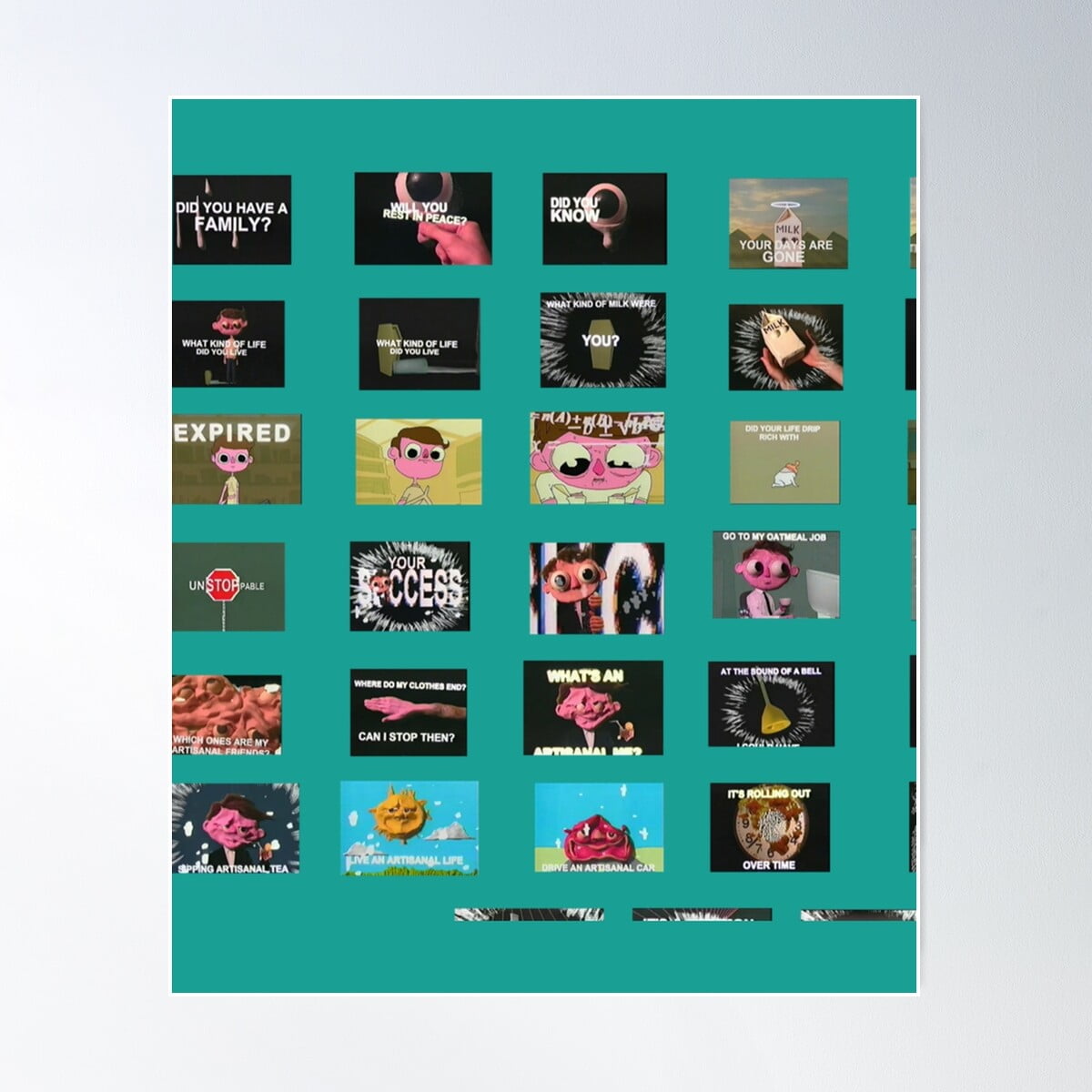 Huge Jack Stauber Set Poster Wall Art, Modern Wall Decor For Living ...