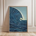 Huge Japanese Wave Surfing Epic Ocean Swell Minimalist Surfer ...