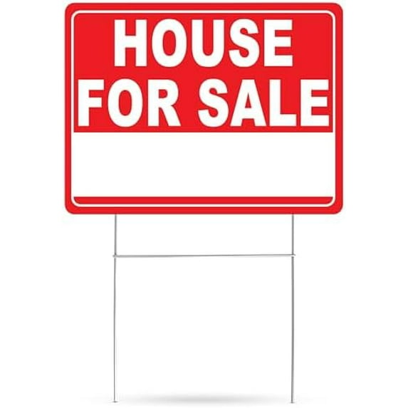 Huge Large House For Sale By Owner Yard Sign Double Sided With Stake ...