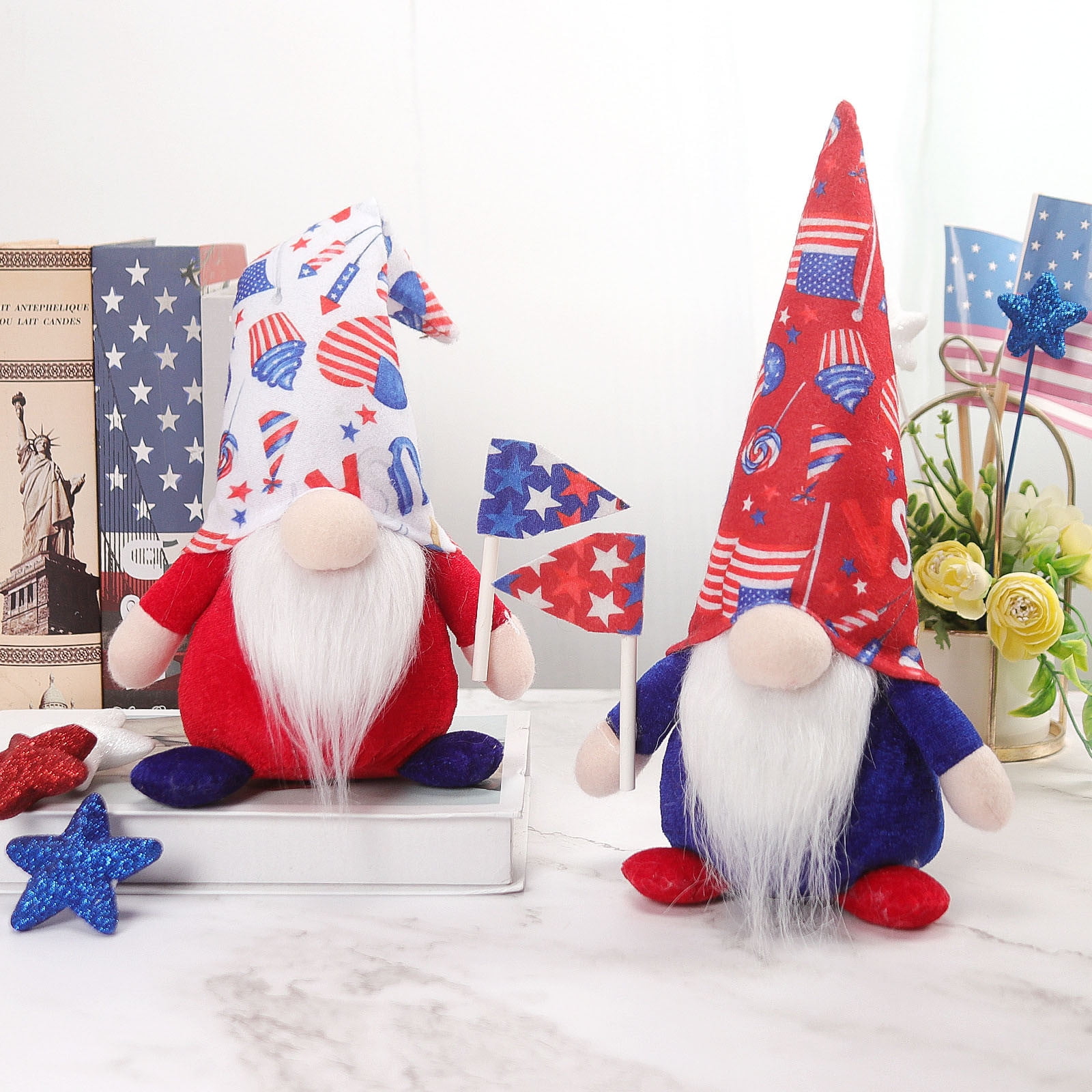 Huge Memorial Day Savings! Boovnll 4th of July Patriotic Gnomes ...
