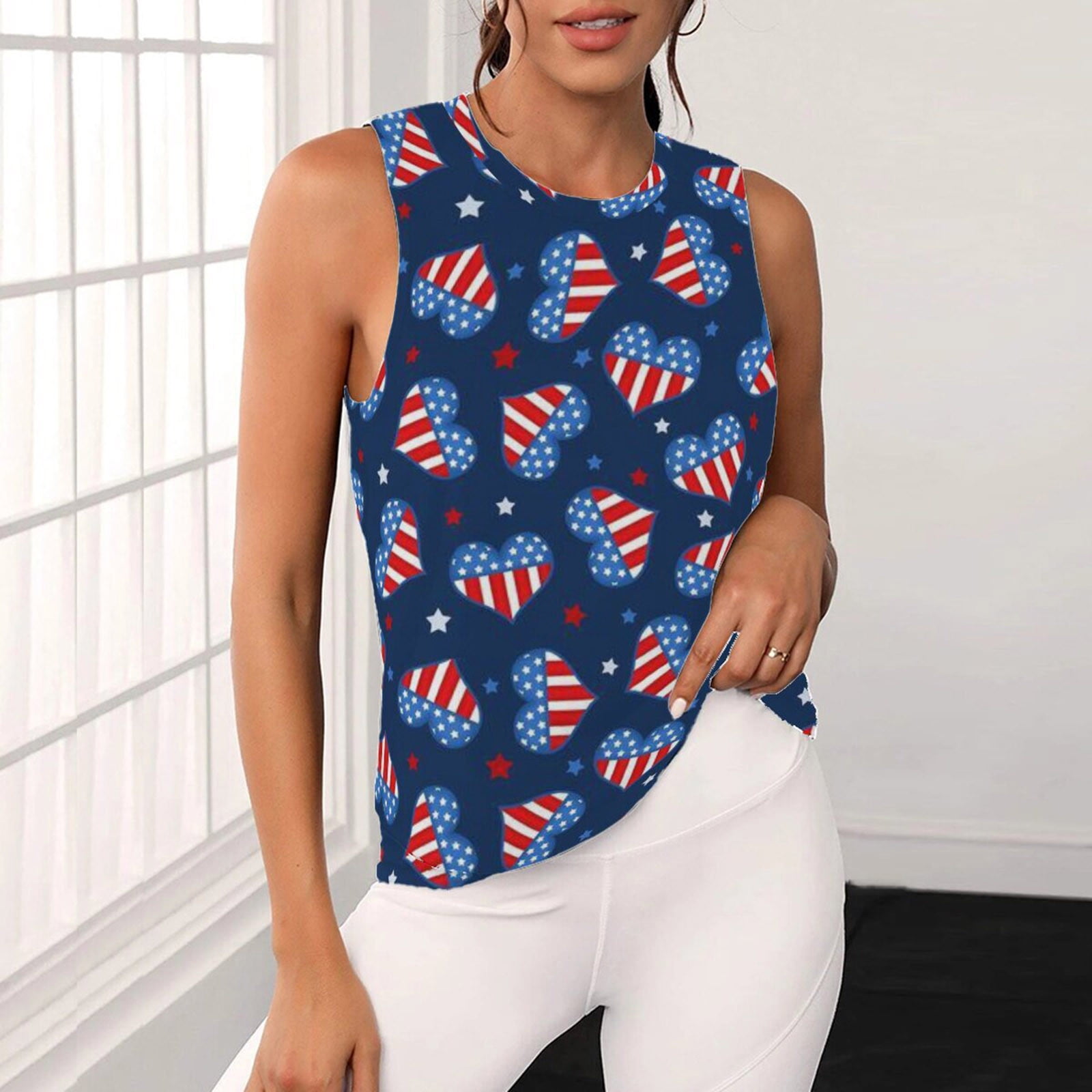 Huge Memorial Day Savings! Pitauce Tank Top for Women American Flag ...