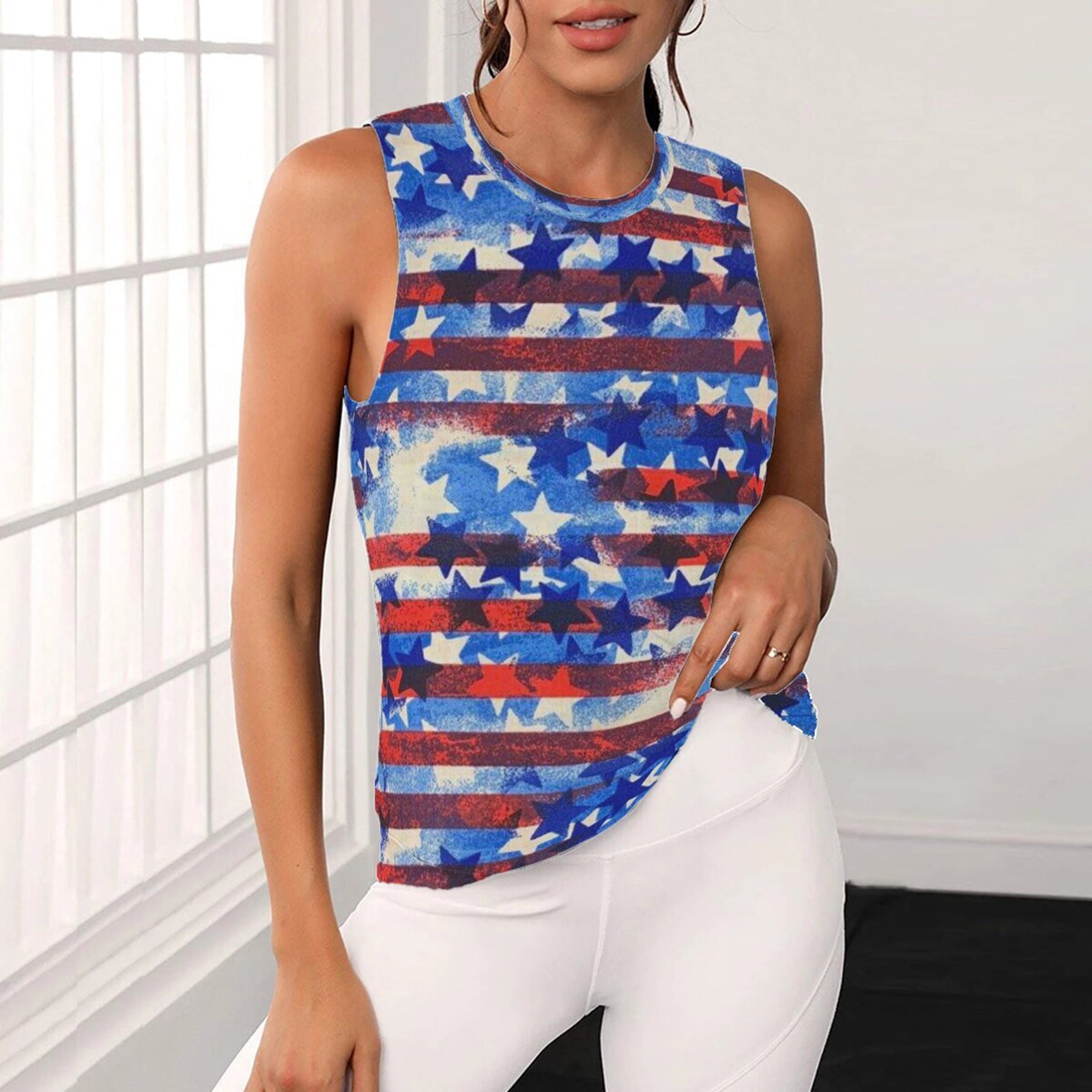 Huge Memorial Day Savings! Pitauce Tank Top for Women American Flag ...