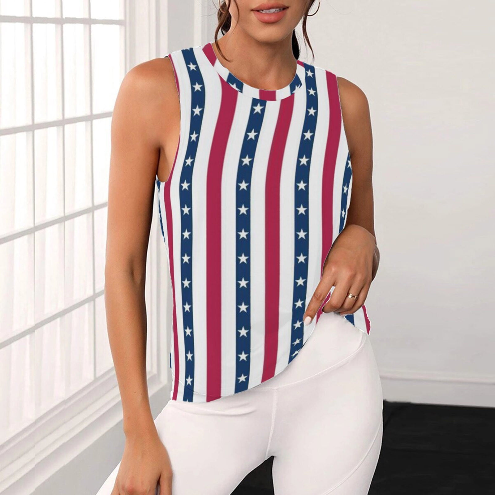 Huge Memorial Day Savings! Pitauce Tank Top for Women American Flag ...