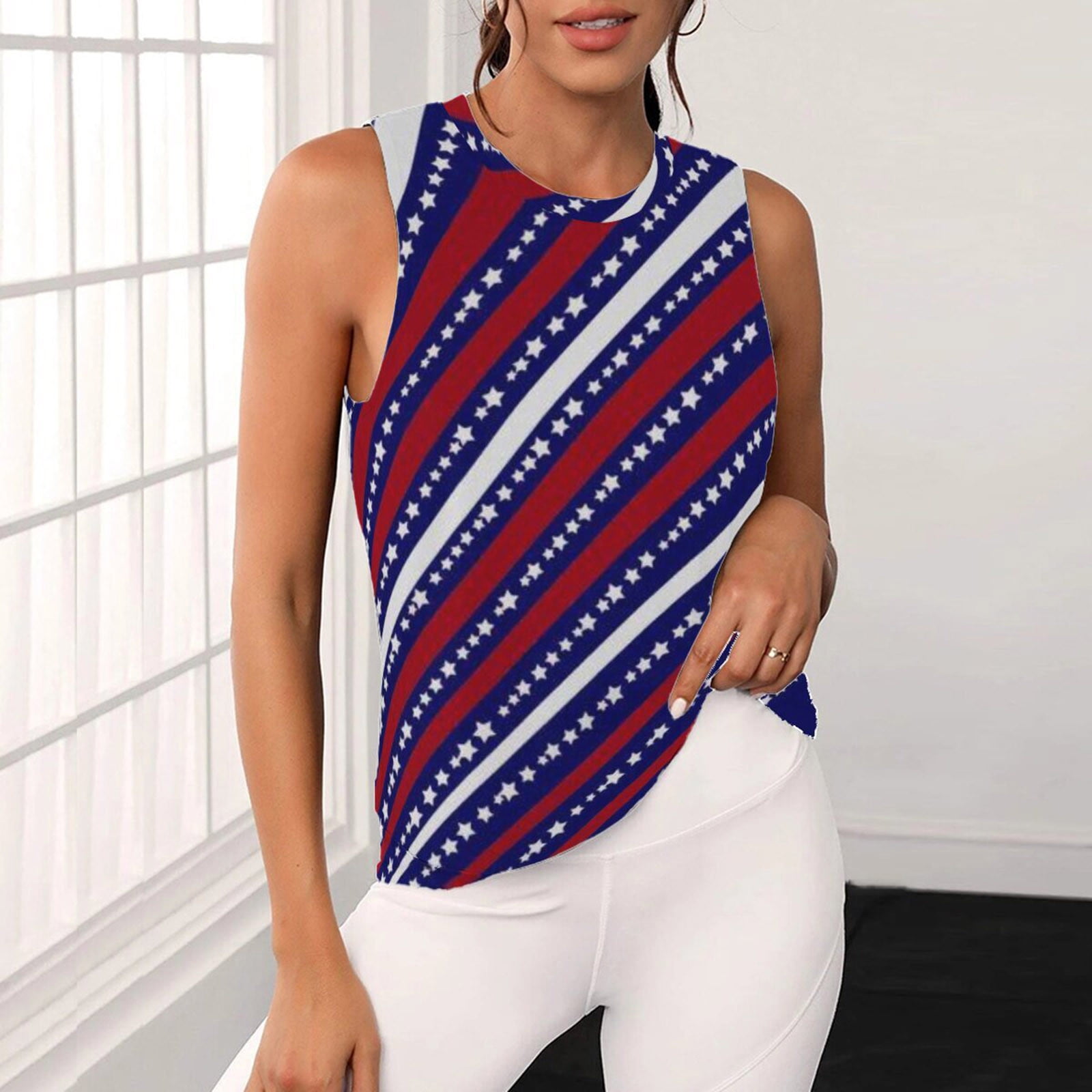 Huge Memorial Day Savings! Pitauce Tank Top for Women American Flag ...