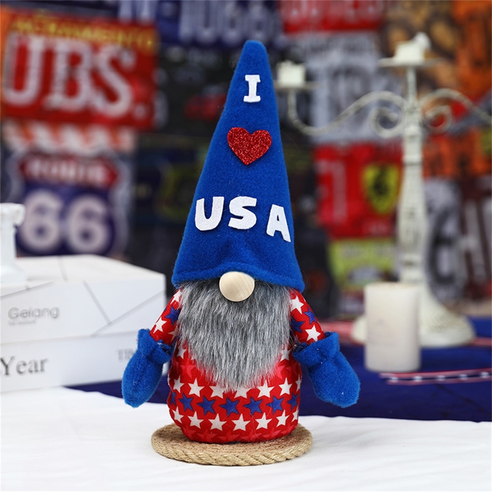 Suncoda 4th of July Gnomes, Independence Day Gnome Ornaments Patriotic ...