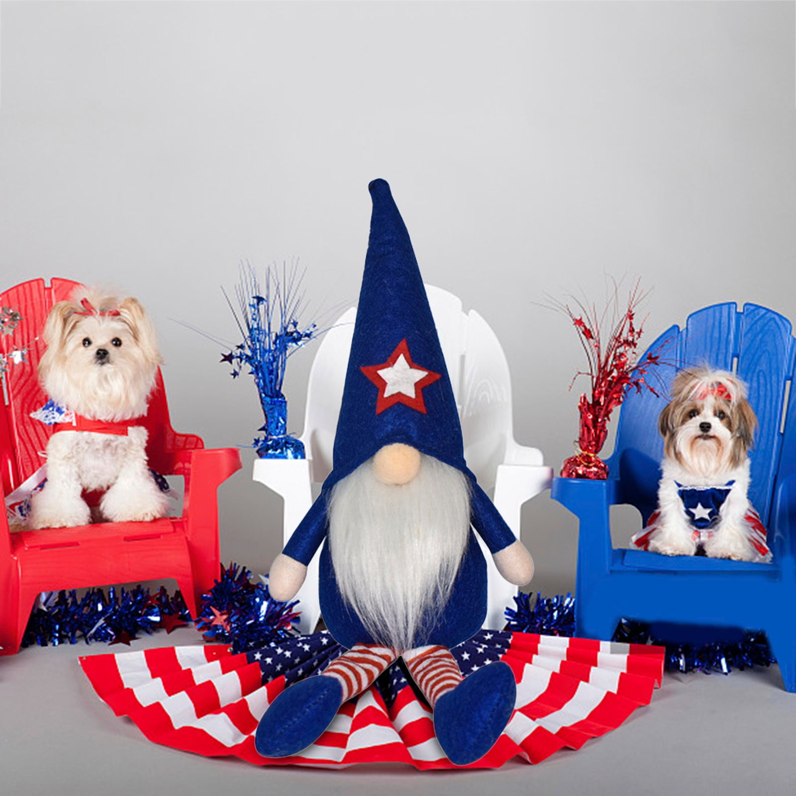 Suncoda 4th of July Gnomes Independence Day Gnome Ornaments Patriotic ...