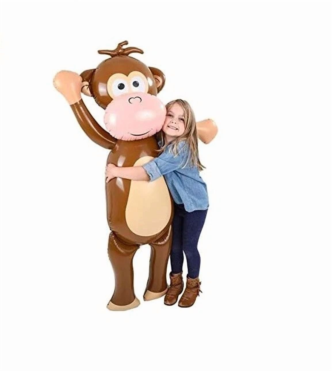 Huge Monkey Inflate (67") Vinyl. Safari, Jungle Party Decoration ...