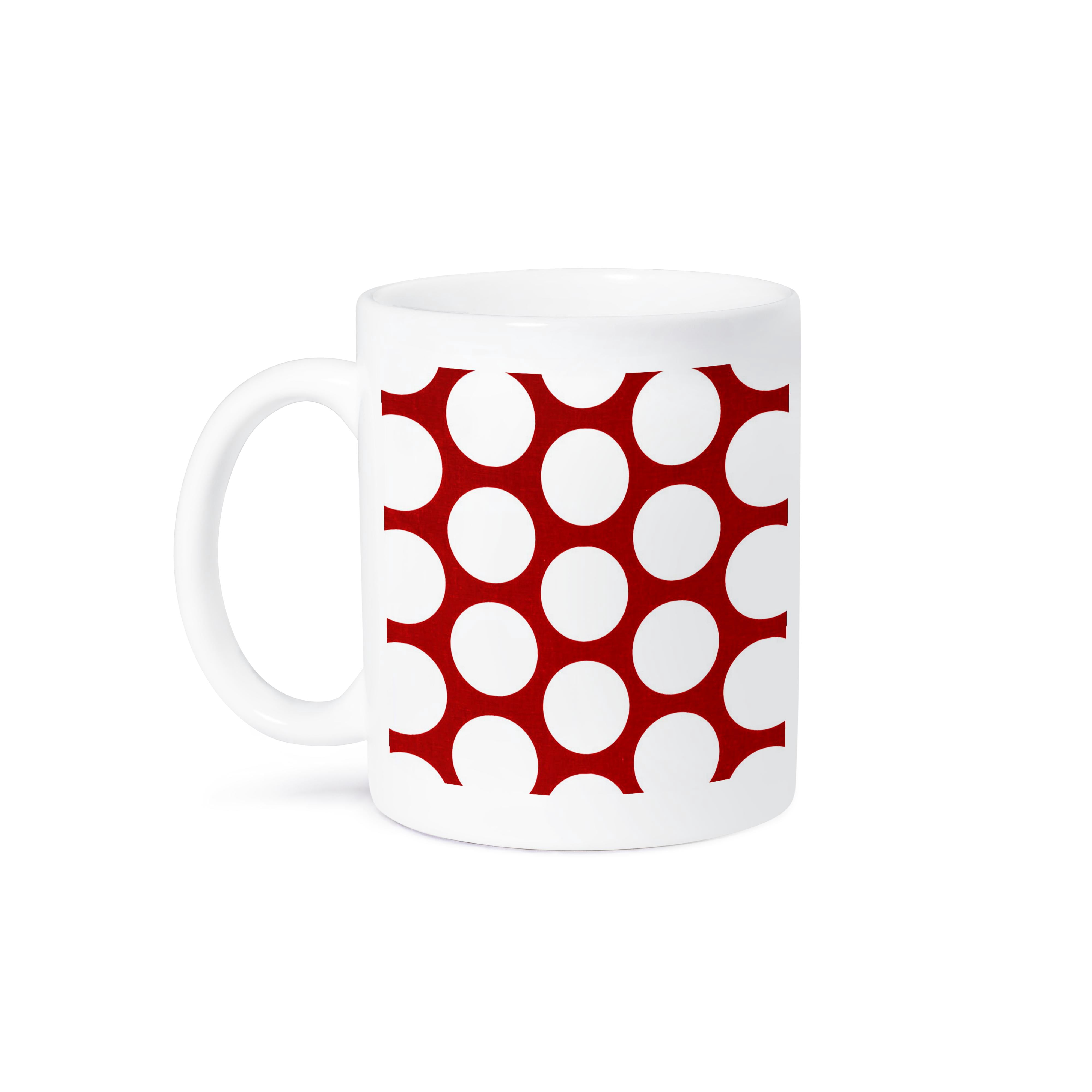 Huge Painted White N Red Dots, 15oz Mug - Walmart.com