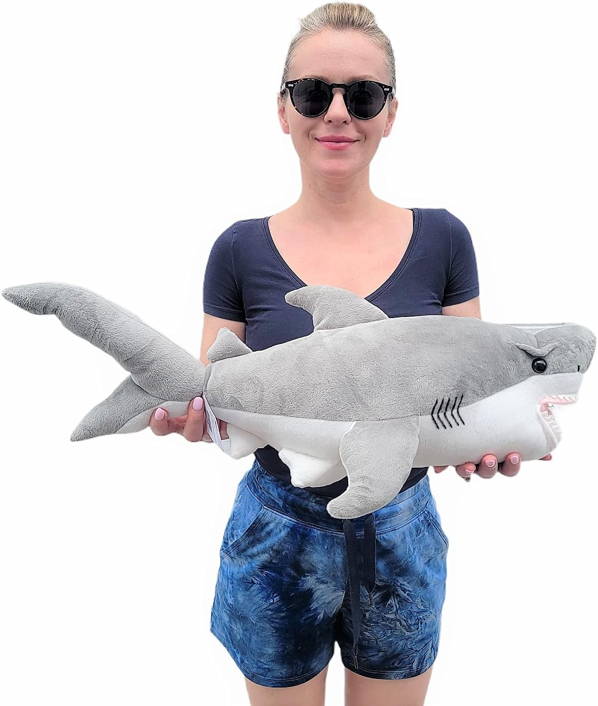 Huge Plush Shark (24 Inches) Soft Stuffed Animal Ocean Sea Creature ...
