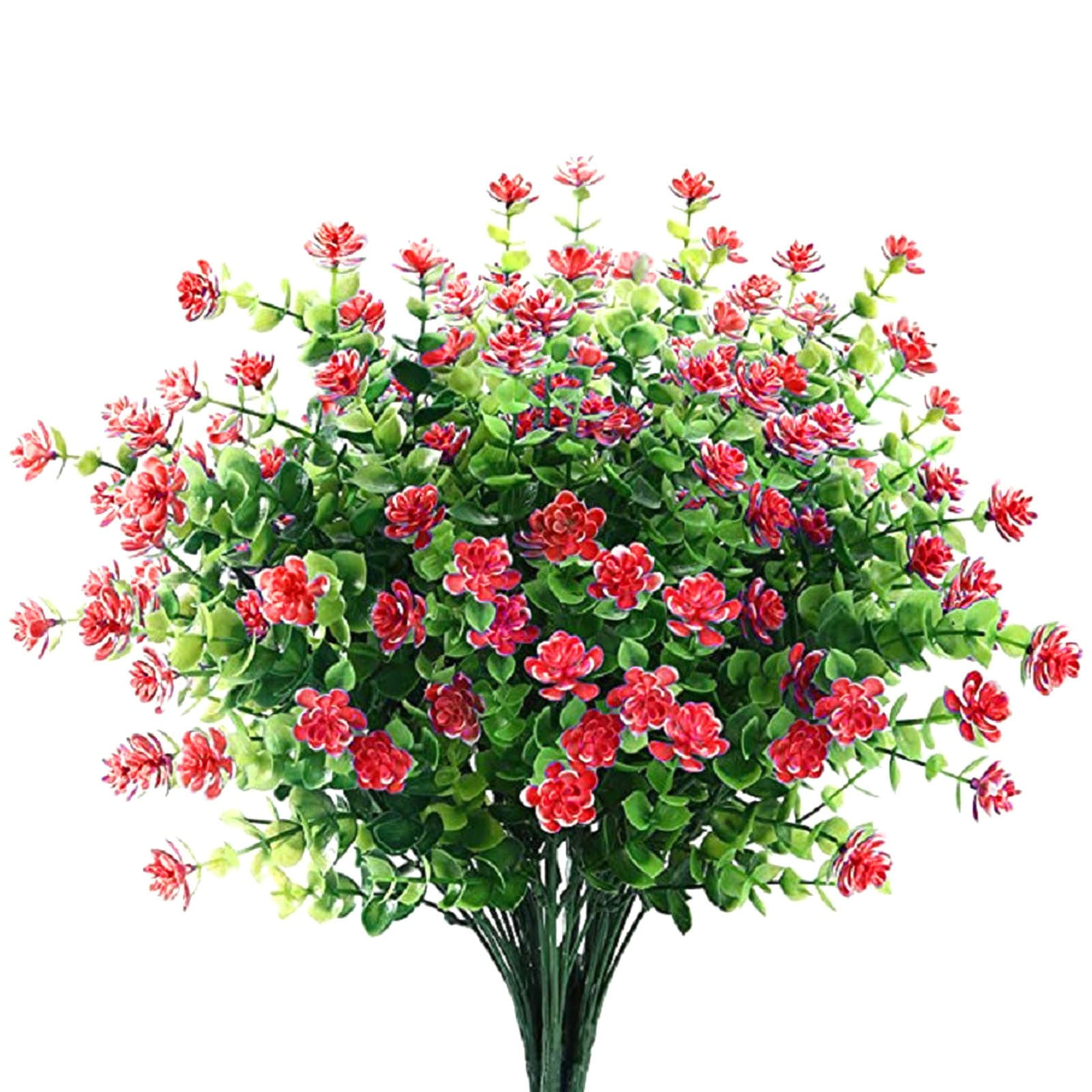 Huge Savings Today, Artificial Flowers 6 Bundles, UV Resistant Plastic ...