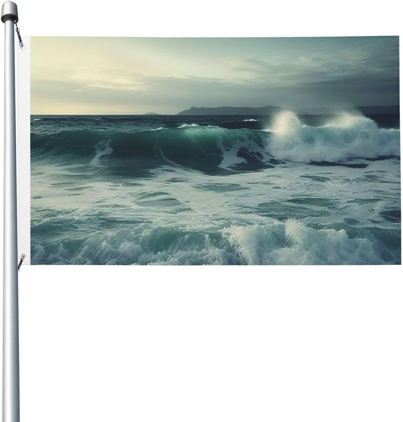 Huge Sea Waves Garden Flag Welcome Flags for Outside Holiday Banner ...