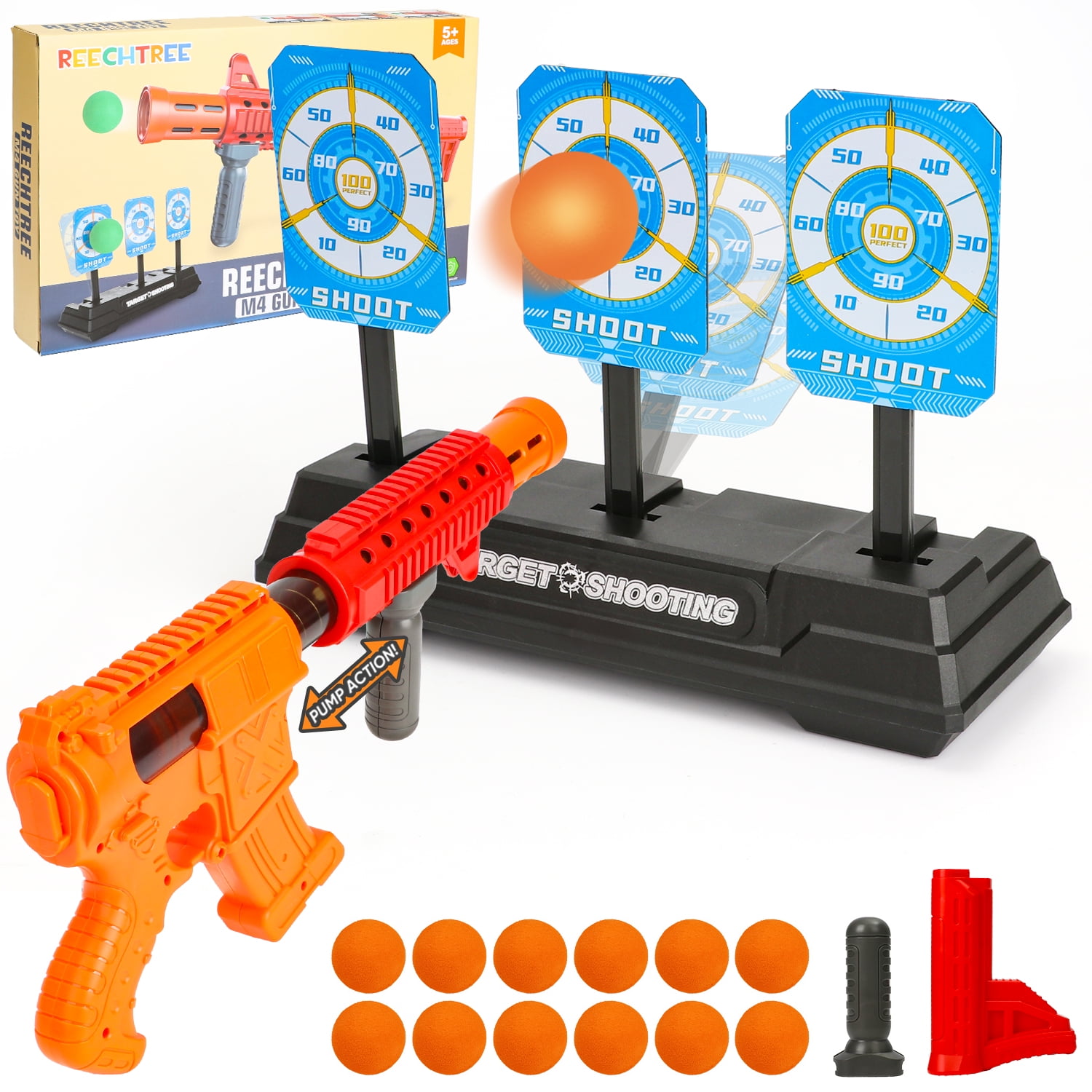 Huge Wave Digital Shooting Targets Set with Foam Dart Blaster ...