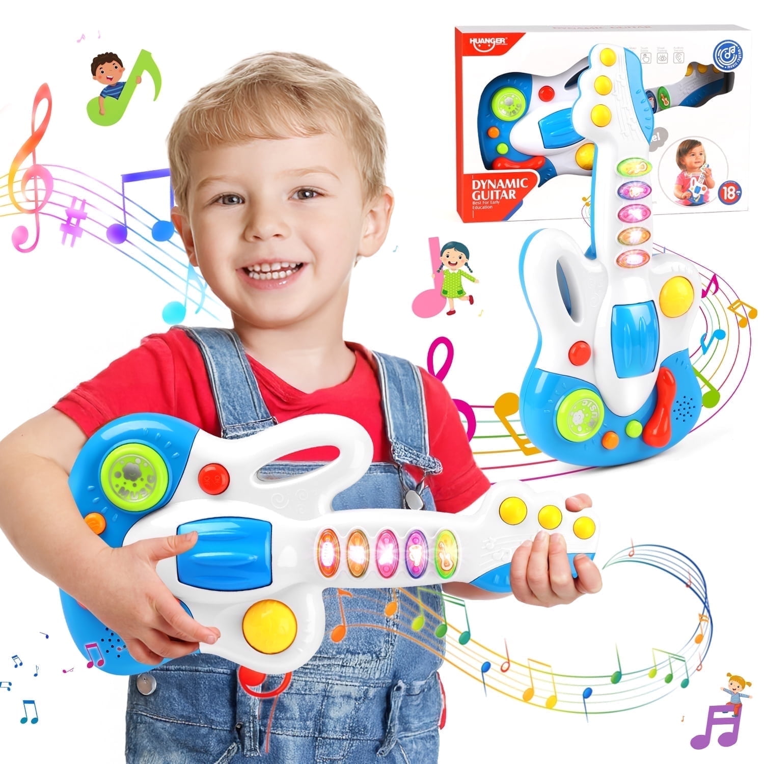 Huge Wave Baby Toy Guitar, Musical Instrument Toy for Toddlers with ...
