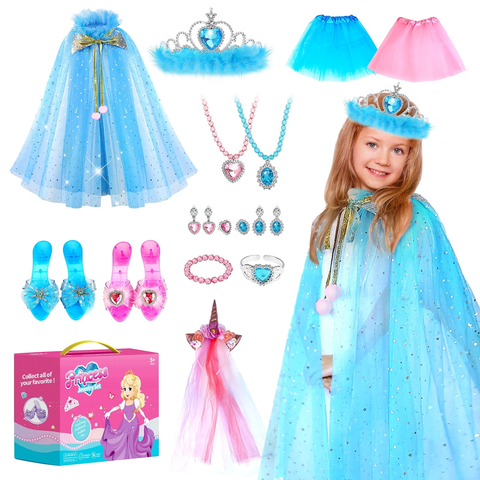 Huge Wave Princess Toy, Double Girls Dress-up Toy Set and for Girls ...
