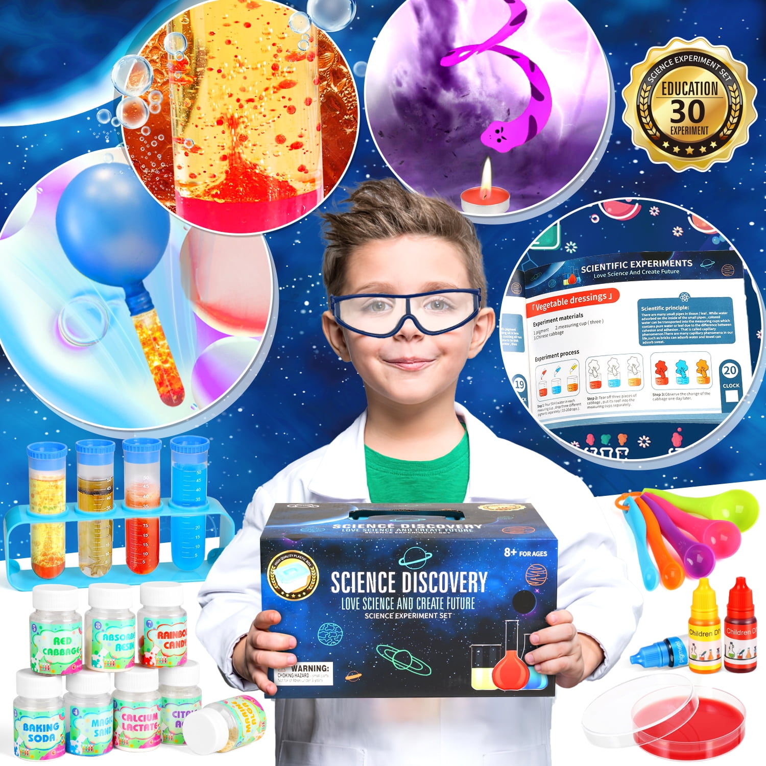 Huge Wave Science Kit for Kids Age 6-12, Lab Experiments Kit, STEM ...