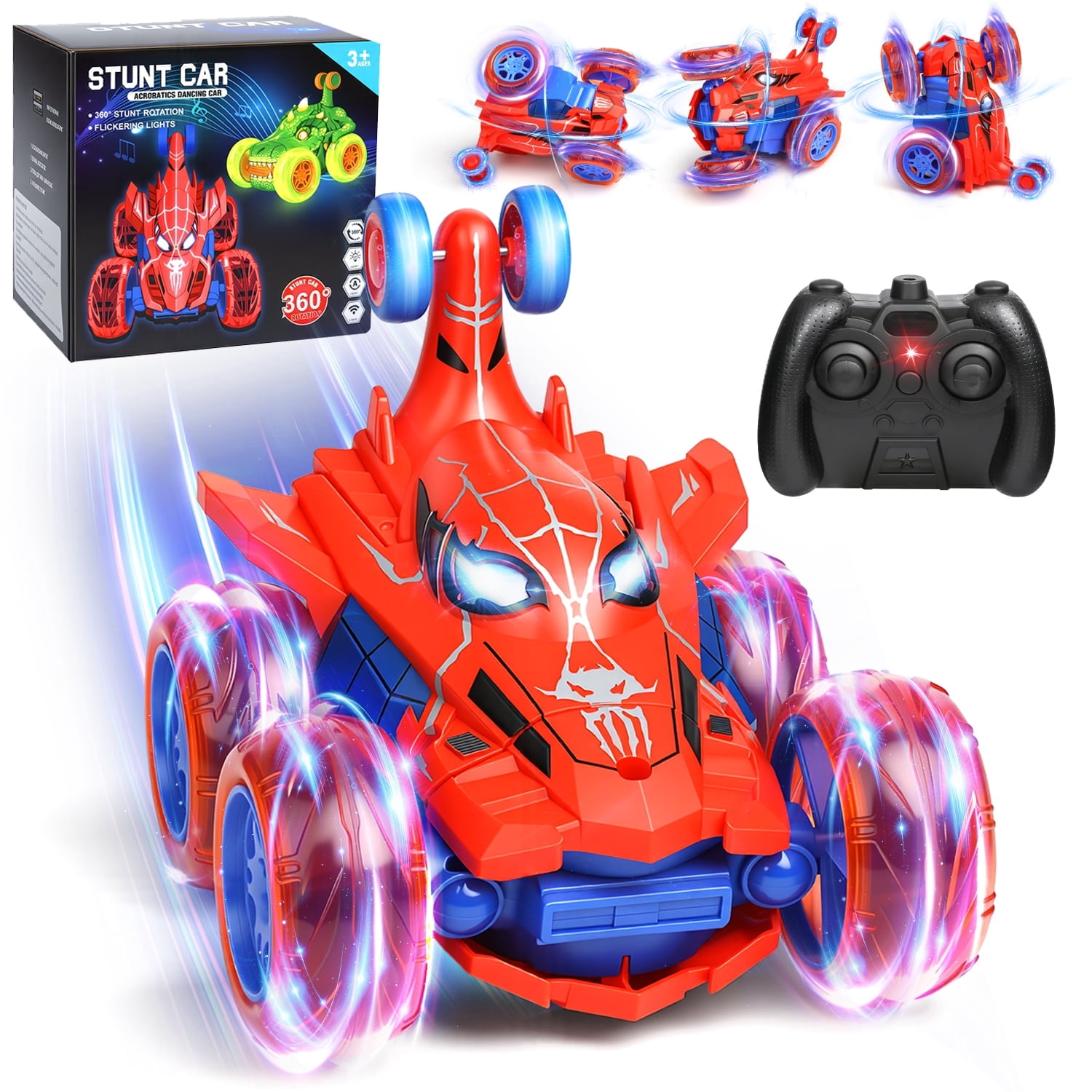 Huge Wave Stunt RC Car for Boys Aged 3-6, Cool Rechargeable Remote ...