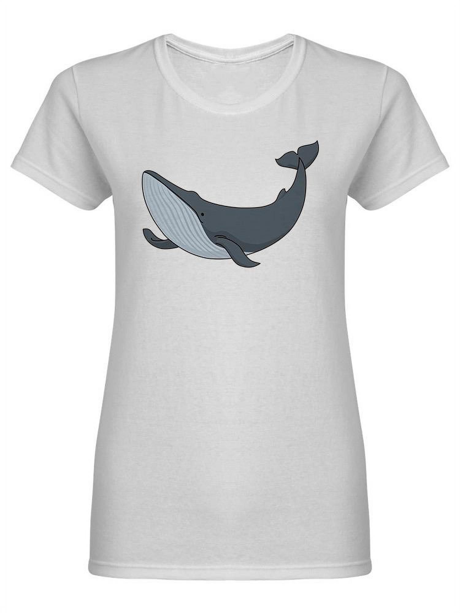 Huge Whale Design Shaped T-Shirt Women -Image by Shutterstock, Female ...