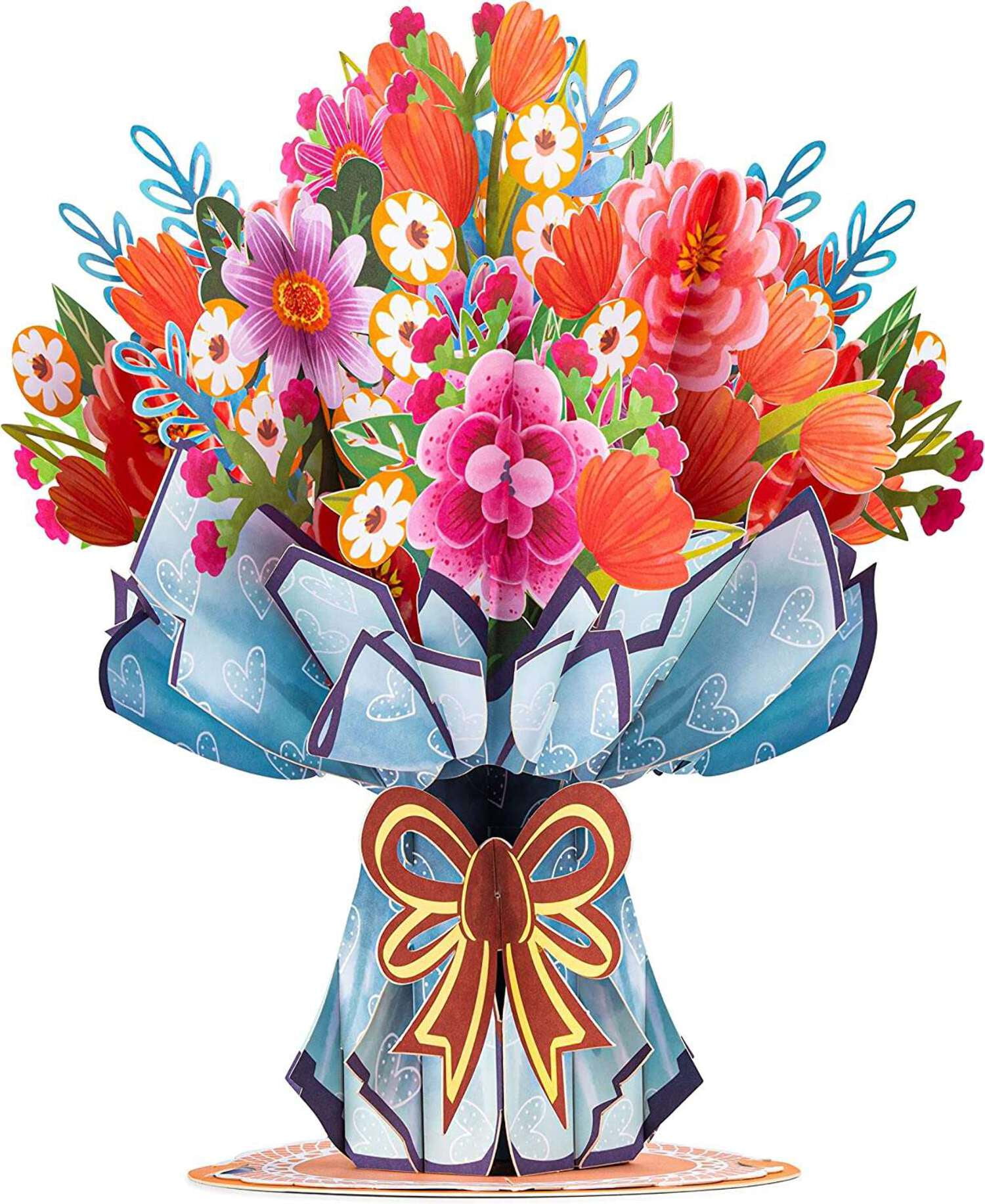 HugePop Vibrance Flower Bouquet Pop Up, with Detachable Flowers ...