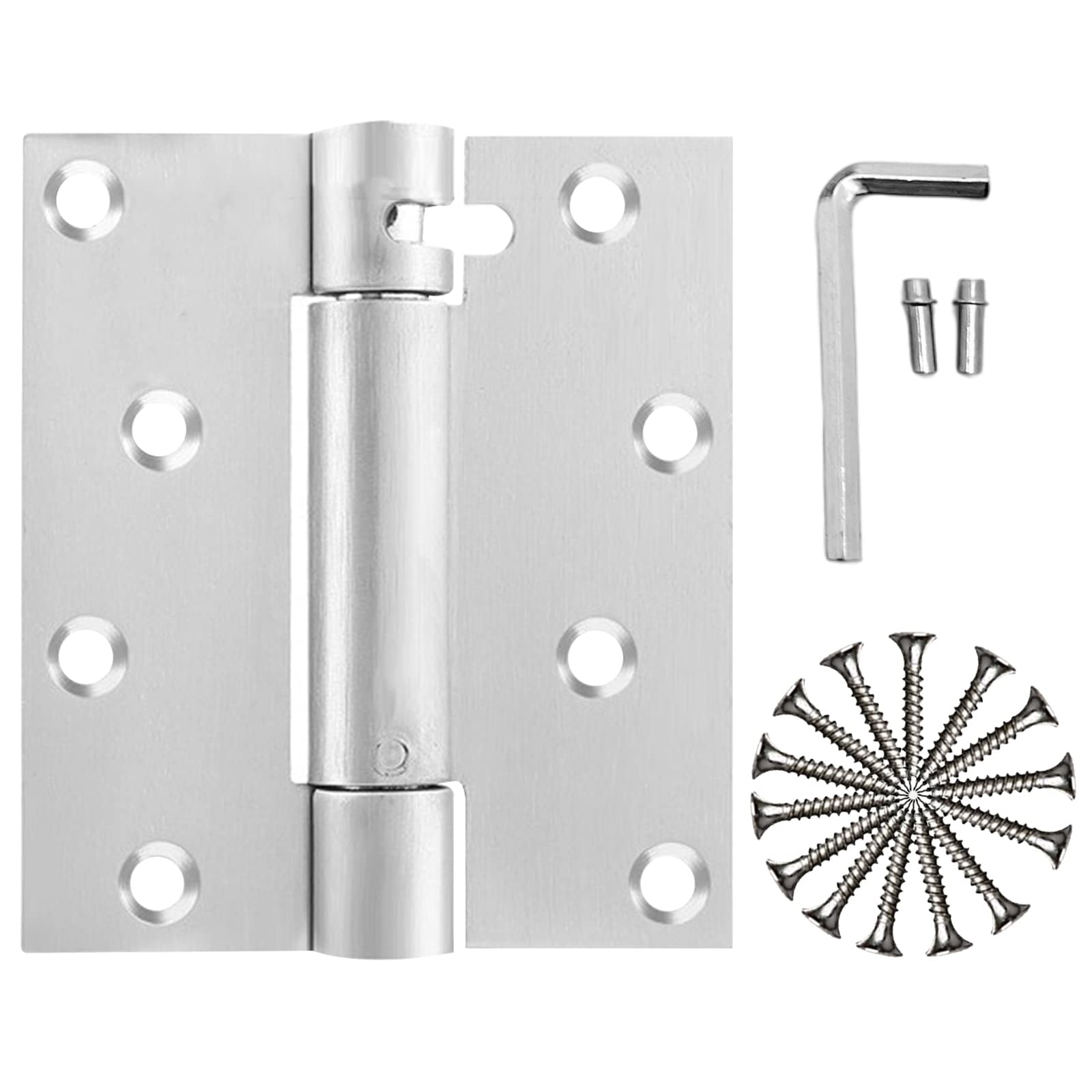 Hugexpen 4 Inch Self Closing Door Hinges, Stainless Steel Heavy Duty ...
