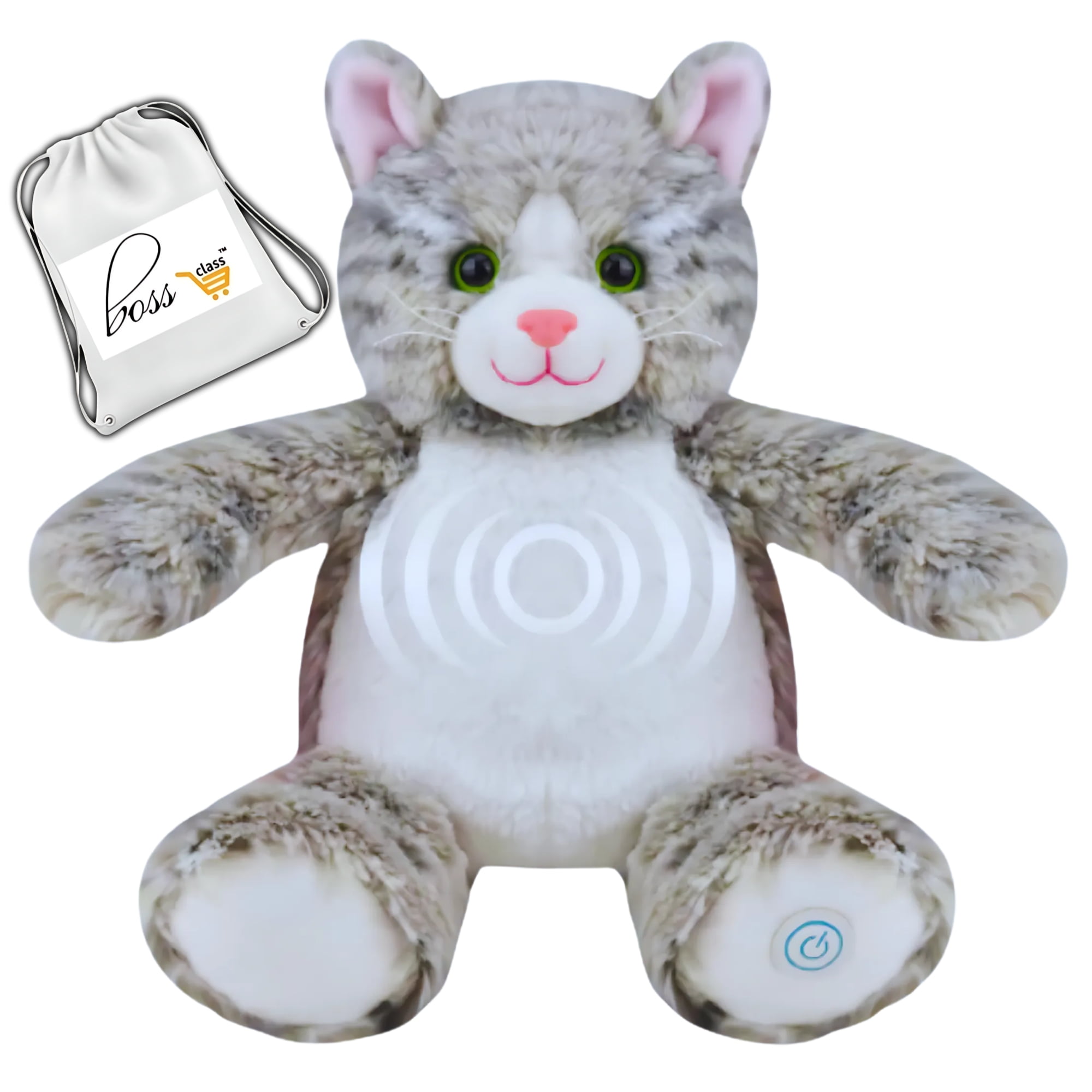 Huggable Cat Massager, Vibrating Animal Massage Cushion Pillow for Neck ...