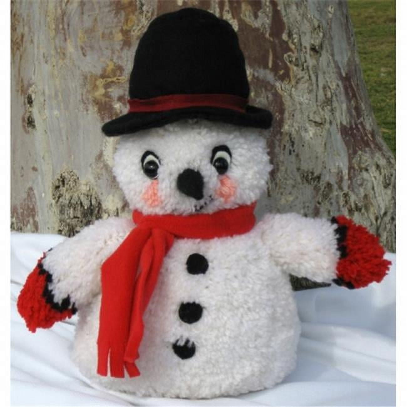 Huggables Snowman Stuffed Toy Latch Hook Kit-16'' Tall - Walmart.com