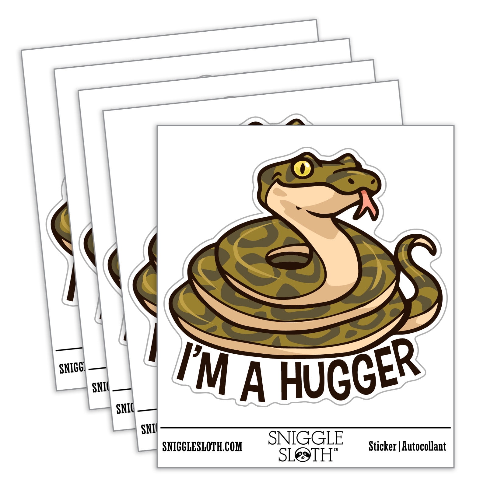 I'm A Hugger Snake Boa Constrictor Python Hug Car Window Bumper Water ...