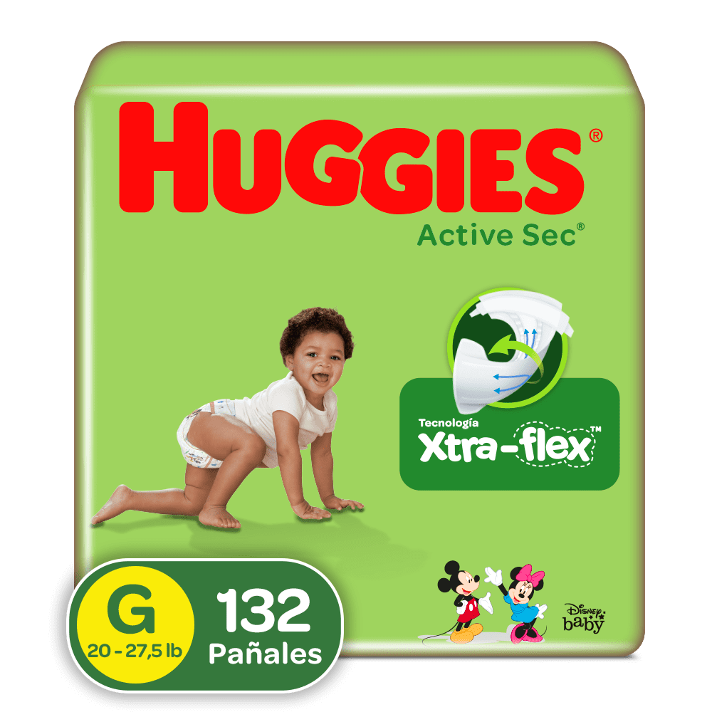 Huggies Active Sec Disposable Baby Diapers - Step 3, 132 Count ...