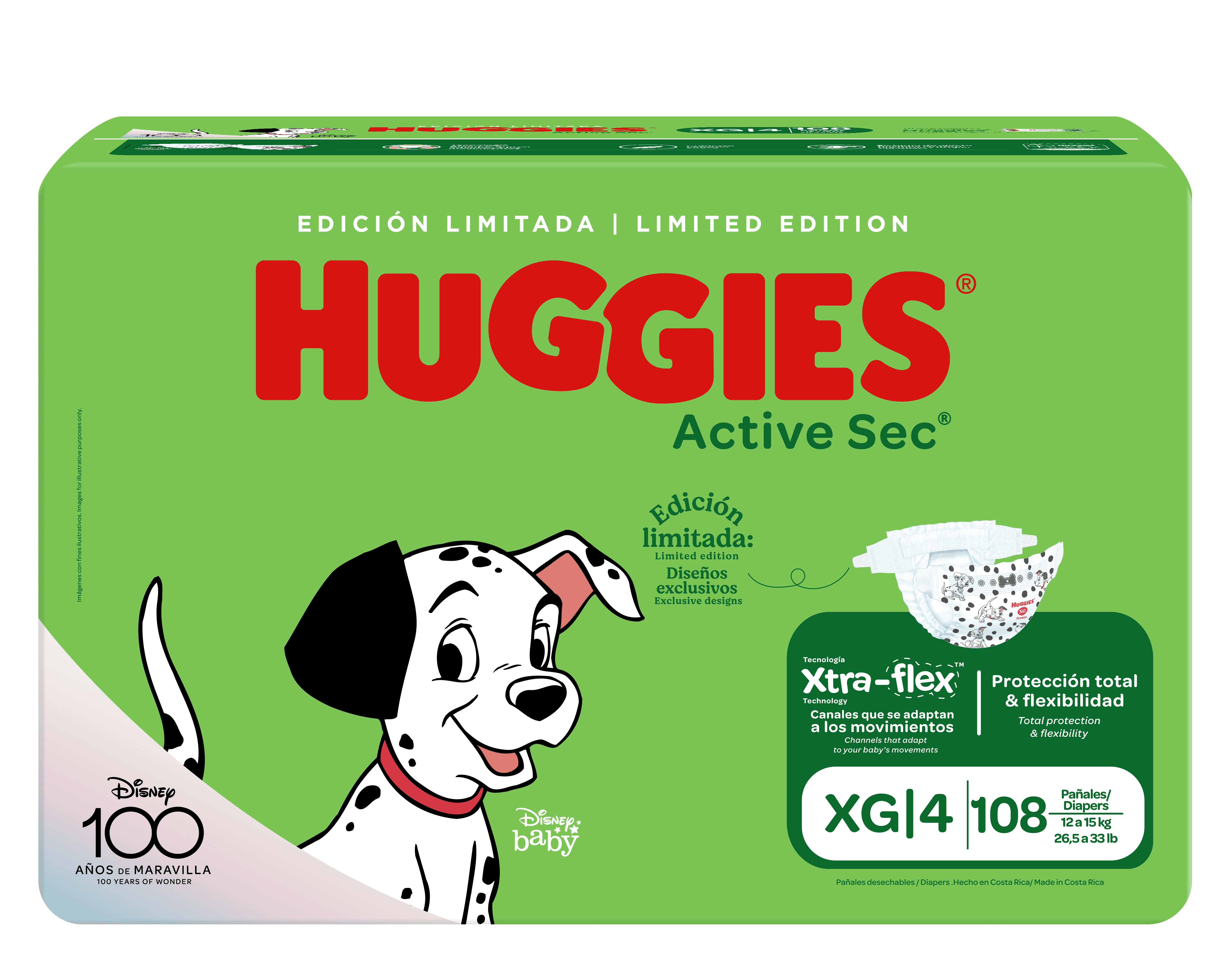 Huggies Active Sec Disposable Baby Diapers - Step 4, 108 Count ...