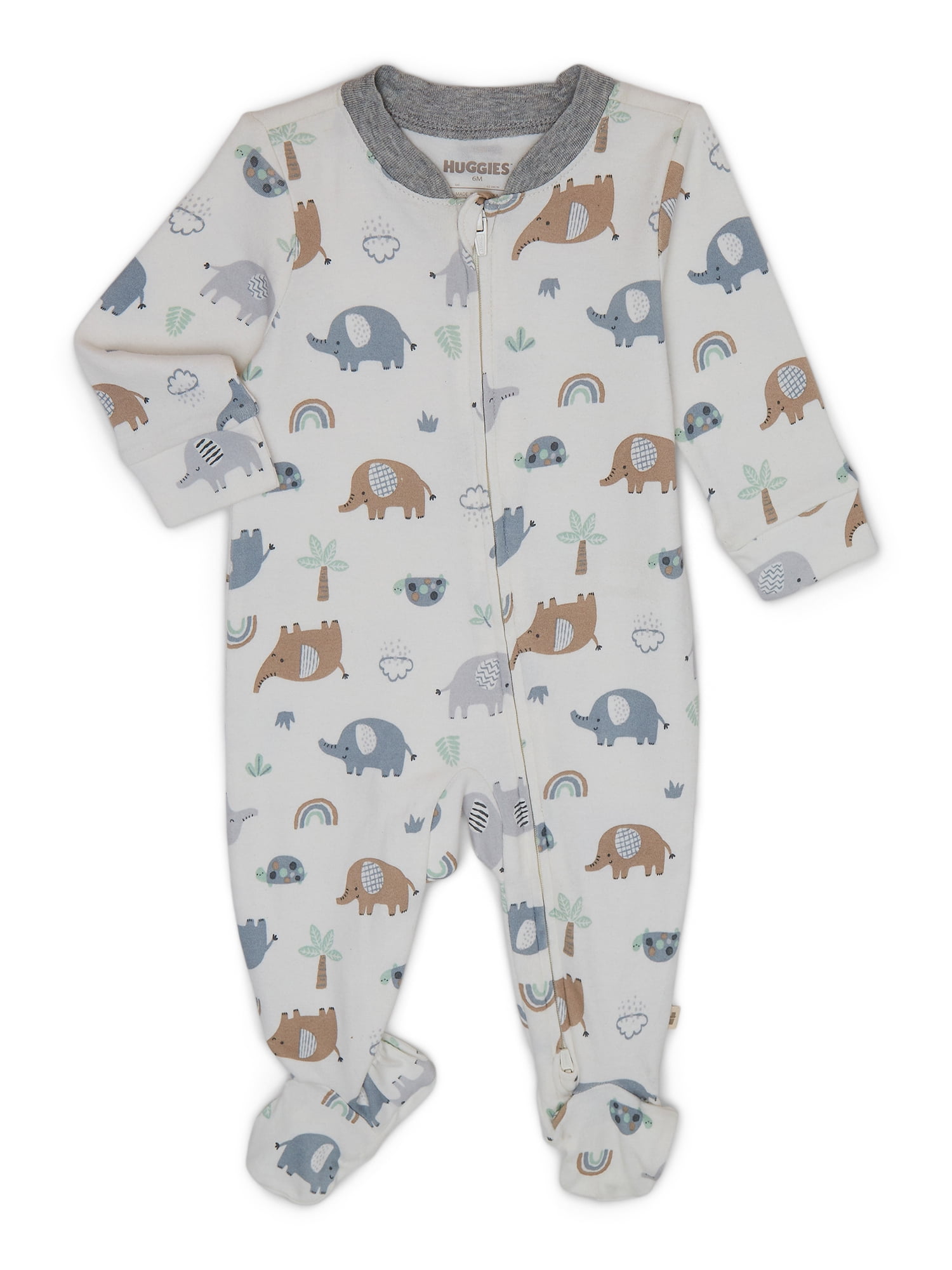 Huggies Baby Boy Alex The Elephant Printed Organic Cotton Sleep and ...