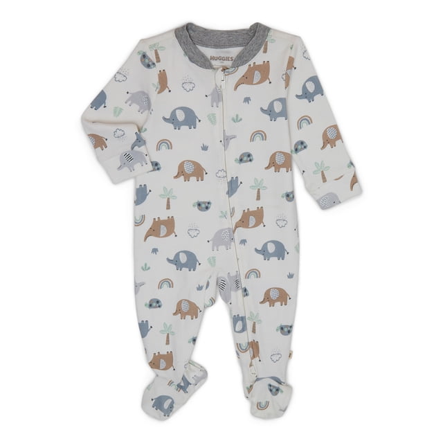 Huggies Baby Boy Alex The Elephant Printed Organic Cotton Sleep and ...