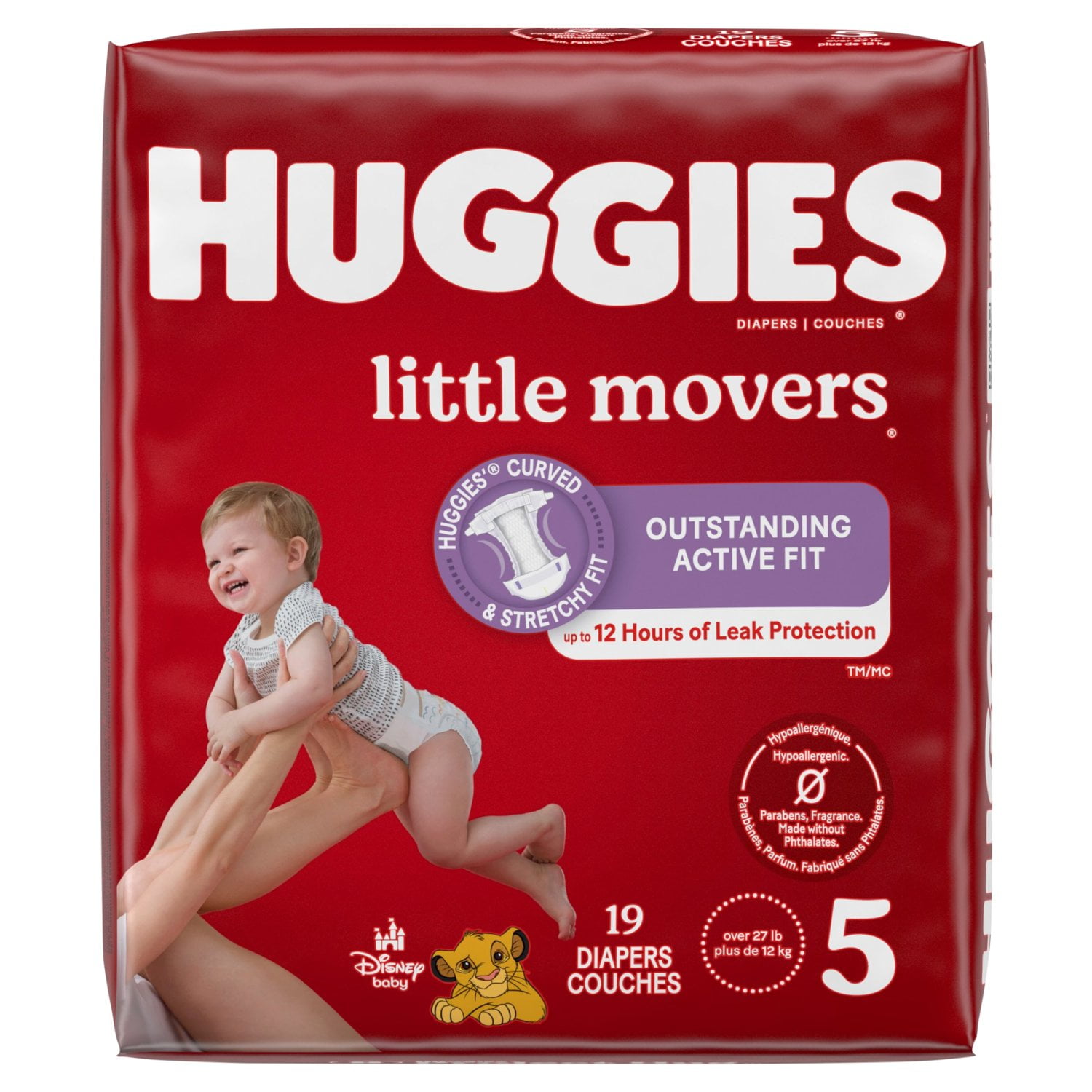 Huggies Little Movers Diapers Disney Baby Size 5 19 each Package May ...