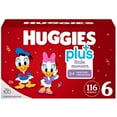 Huggies Little Movers Plus Diapers, Size 6, 116 Count, Extra Absorbent ...