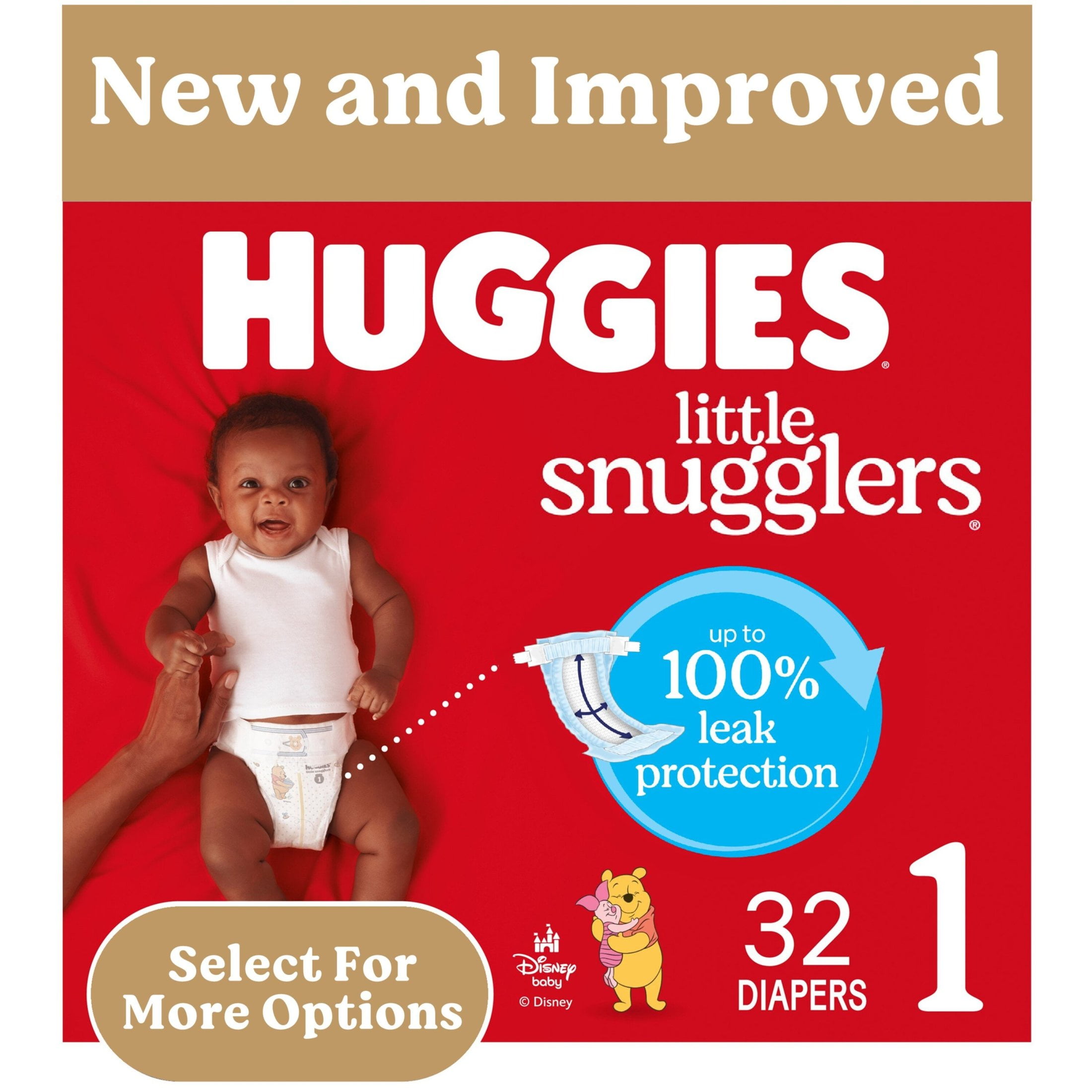 Huggies Little Snugglers Baby Diapers, Size 1 (8-14 lbs), 32 Ct (Select for More) - Walmart.com