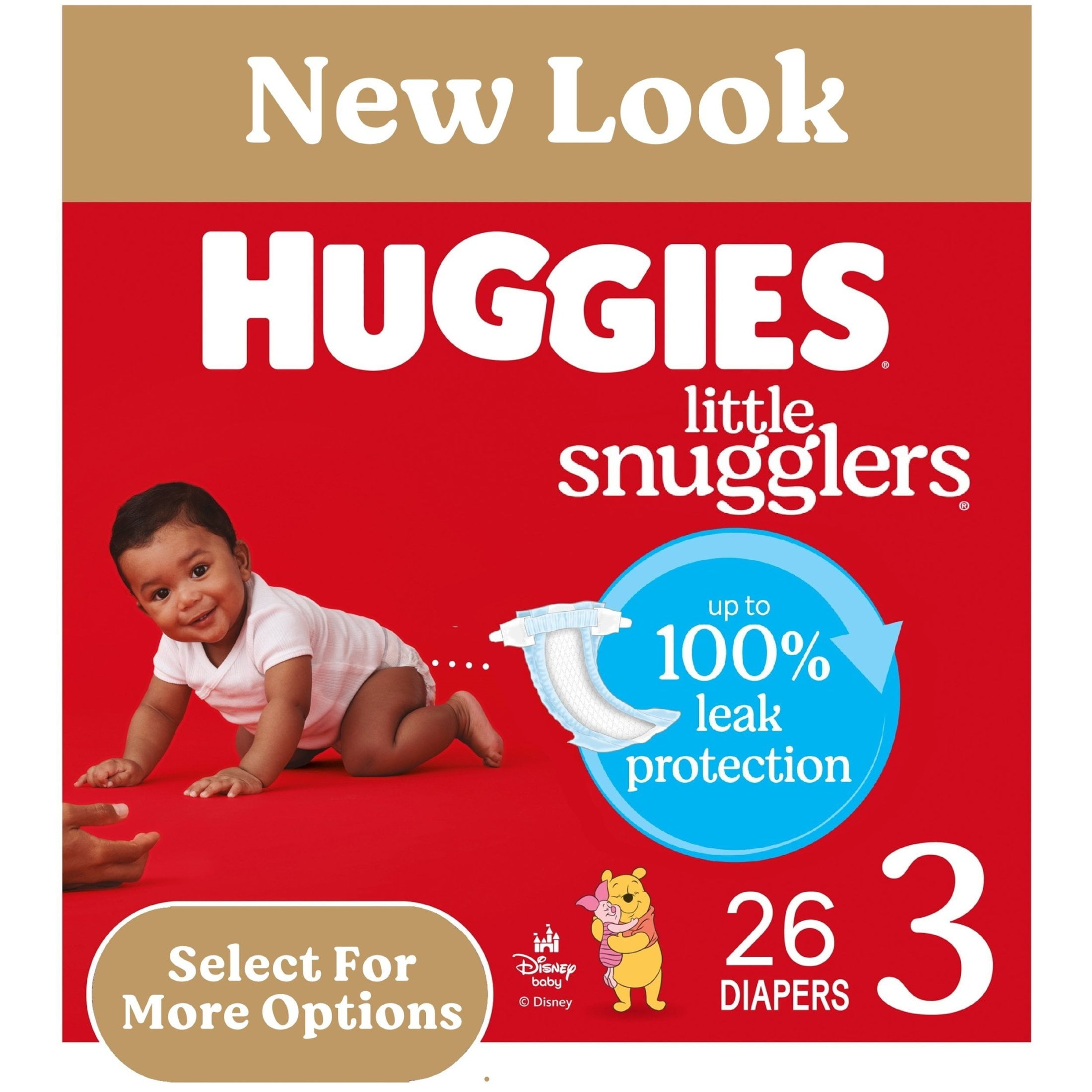 Huggies Little Snugglers Baby Diapers, Size 3 (16-28 lbs), 26 Ct ...