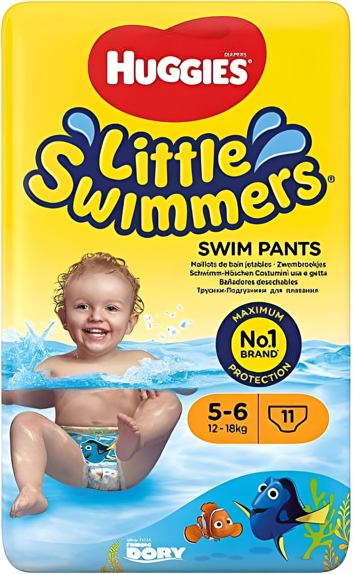 Huggies Little Swimmers Disposable Swim Diapers, Medium 26-40 lb, 11 ...