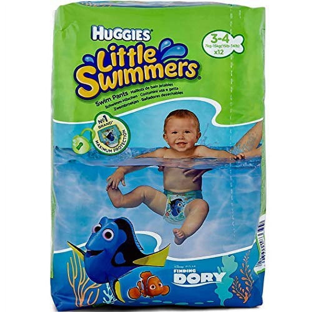 Huggies Size Small 15lb-34lb Baby Diapers, Little Swimmers Disposable ...