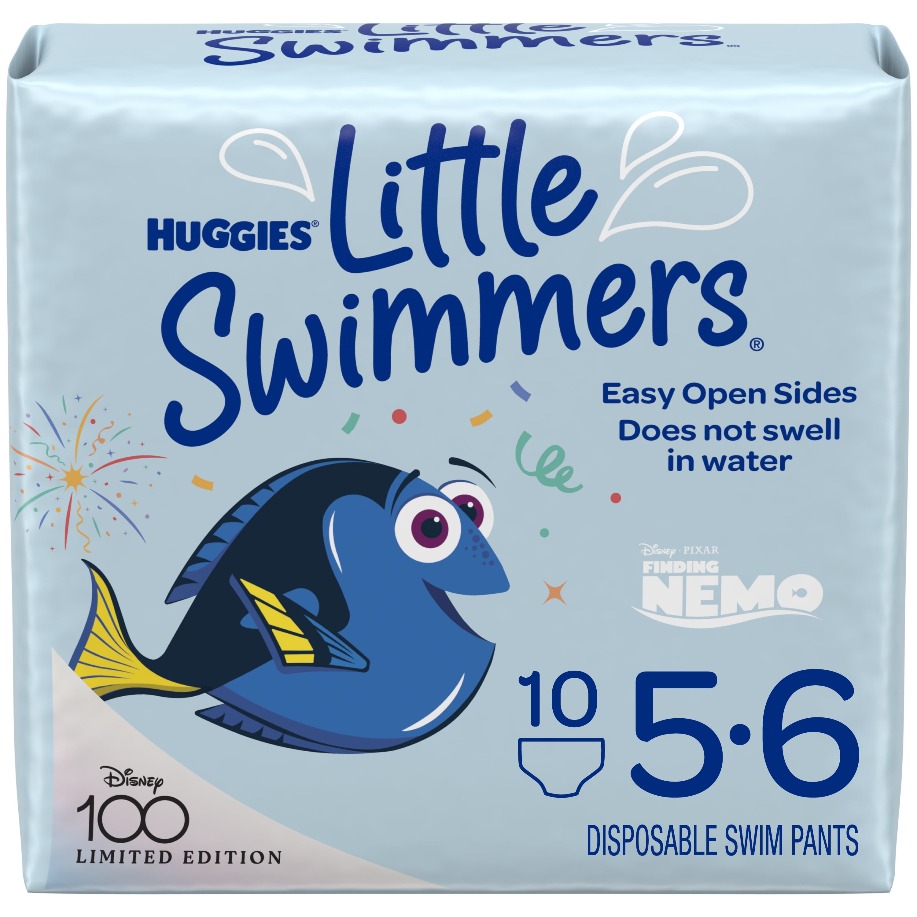 Huggies Baby Disposable Water Diapers, Little Swimmers, Size Large, 10 ...
