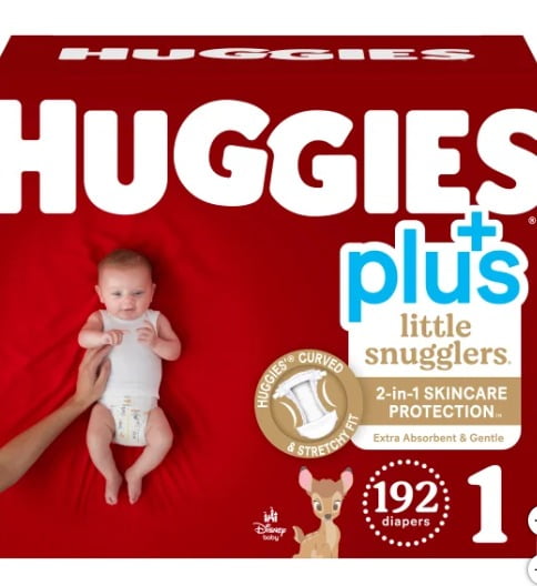 Huggies Plus Diapers Sizes 1 - 2 - Walmart.com